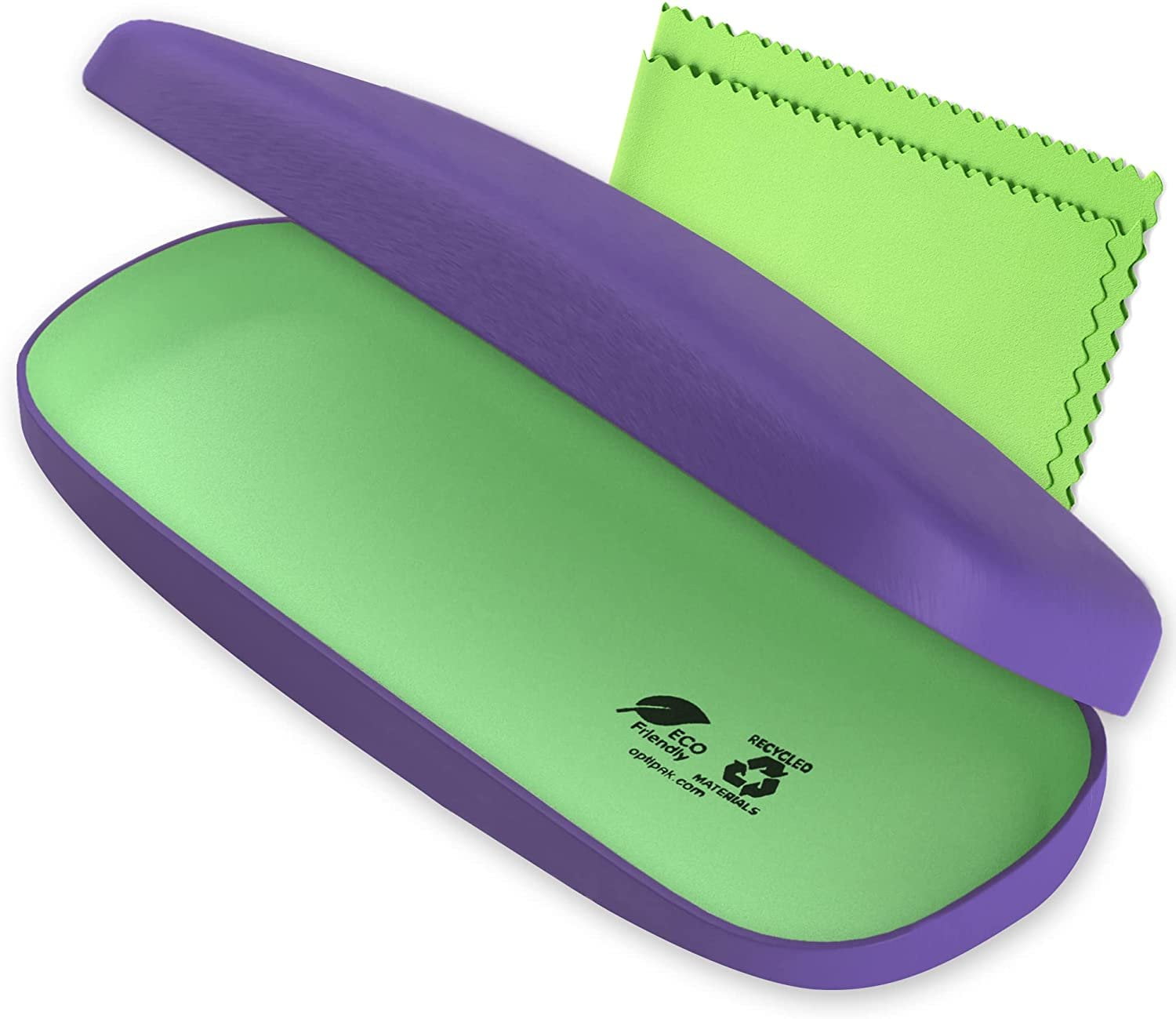 OPTIPAK Hard Shell Glasses Case - Eco Friendly Eyeglass Hard Case with ...
