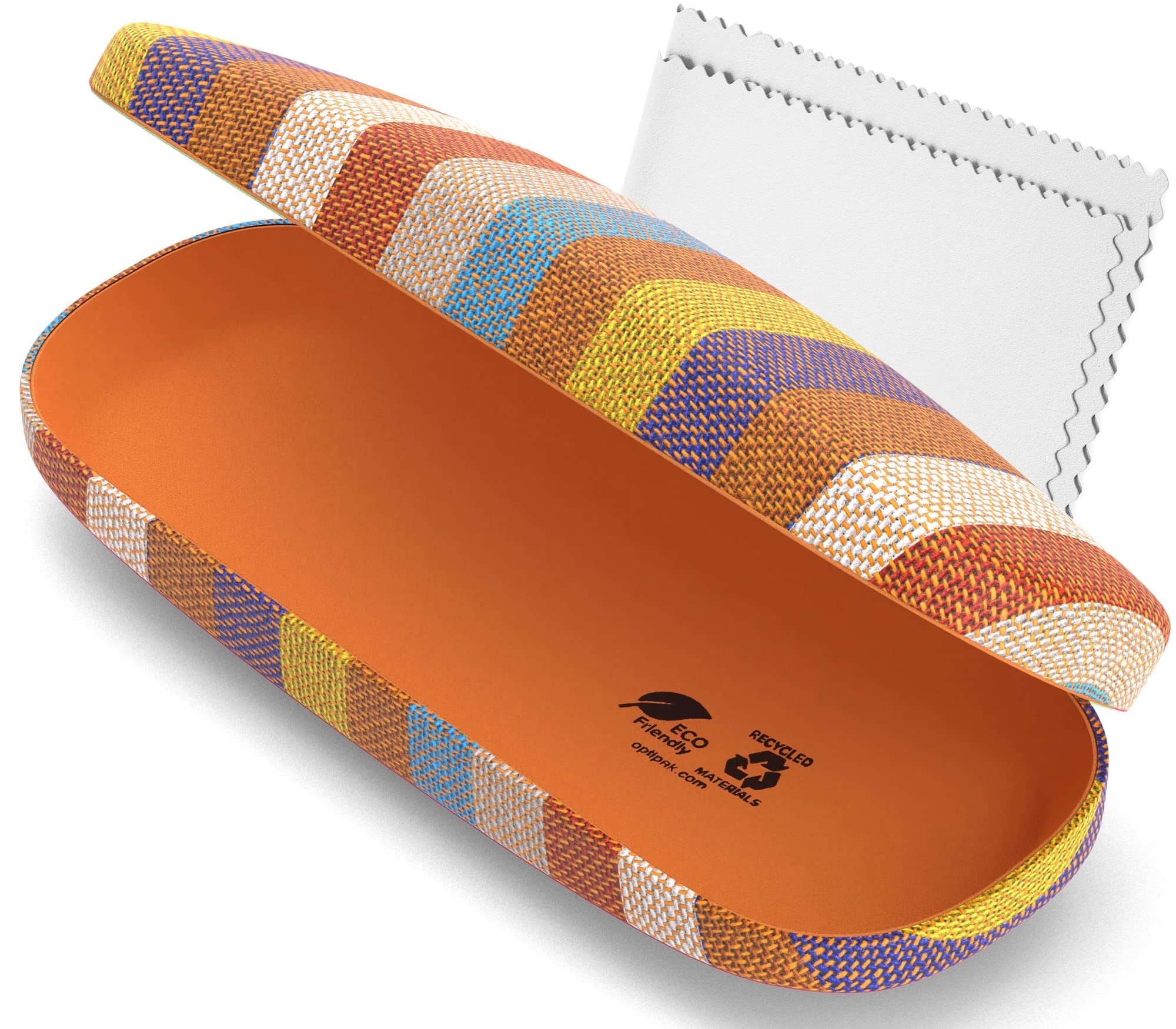 OPTIPAK Hard Shell Glasses Case - Eco Friendly Eyeglass Hard Case with ...