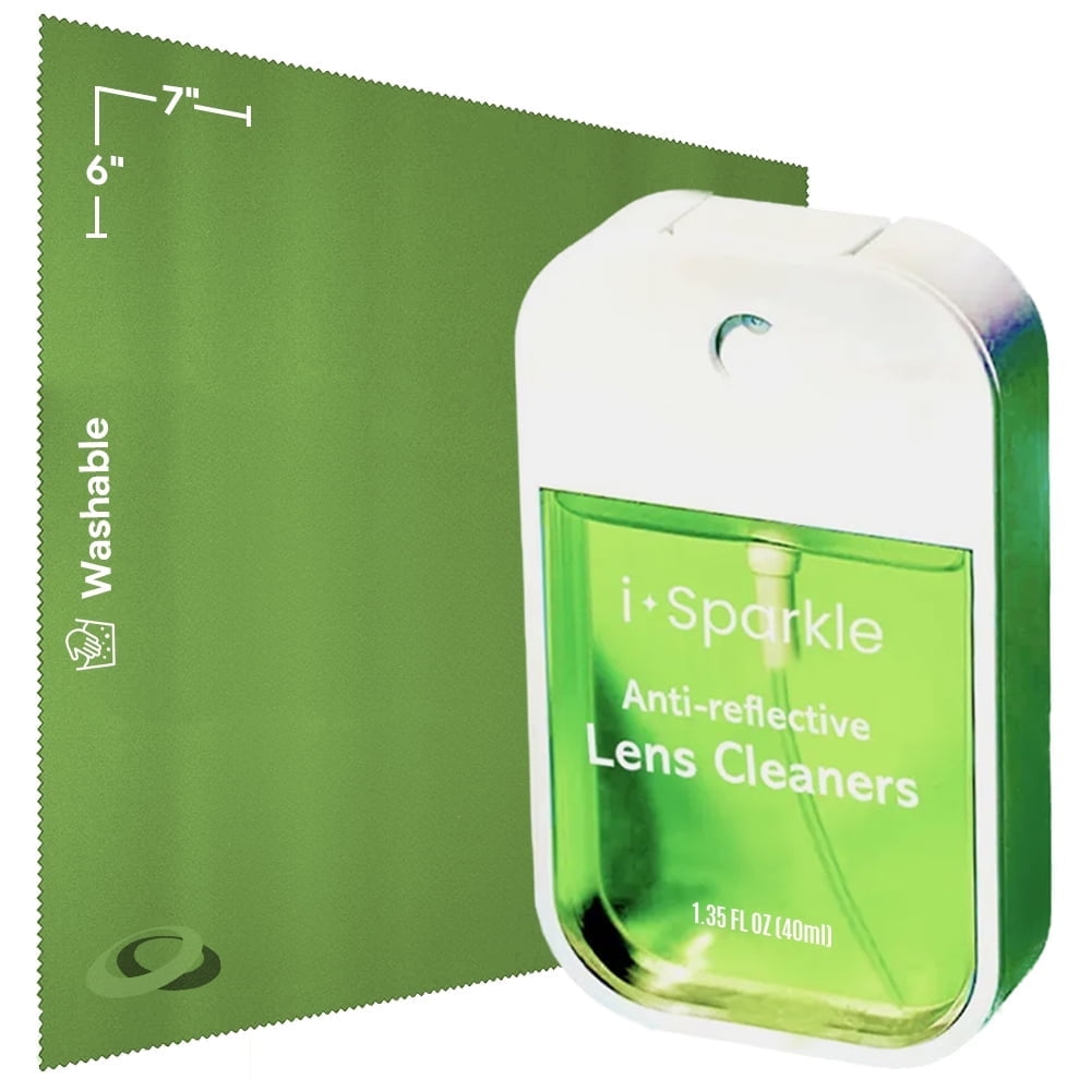 OPTIPAK I-Sparkle Anti-Reflective Lens Cleaner Spray kit | (1x) 1.35oz ...