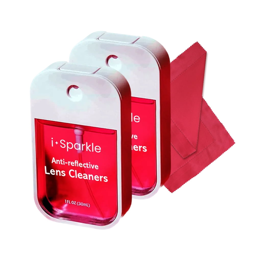 OPTIPAK I-Sparkle Anti-Reflective Lens Cleaner Spray kit | (2x) 1oz ...