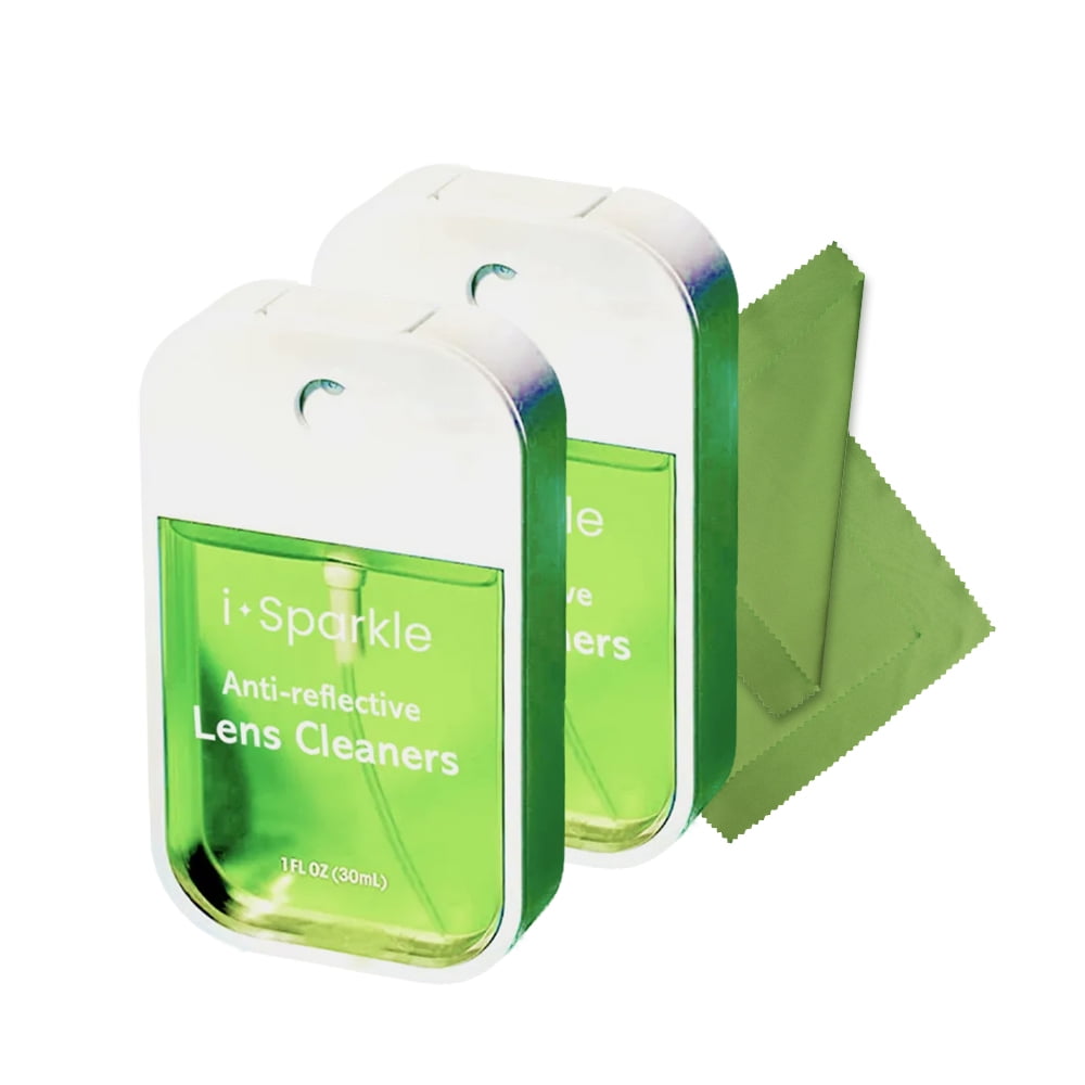 OPTIPAK I-Sparkle Anti-Reflective Lens Cleaner Spray kit | (2x) 1oz ...