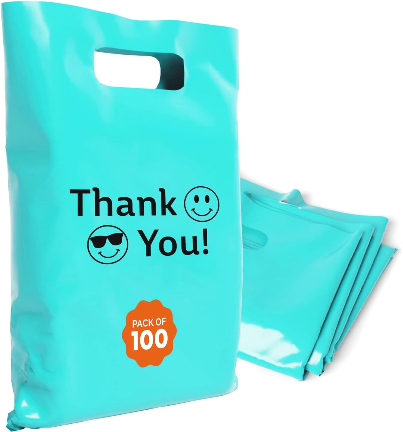 OPTIPAK Plastic Bags with Handles – 12x15 Merchandise Bags for Small ...