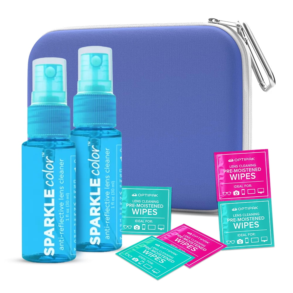 OPTIPAK Sparkle Anti-Reflective Lens Cleaner Spray Kit - (2) 1oz ...