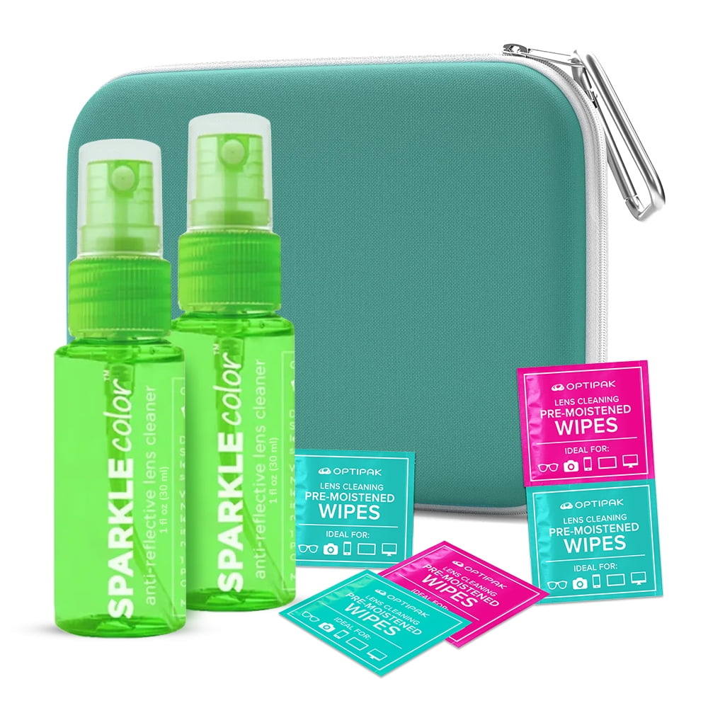 OPTIPAK Sparkle Anti-Reflective Lens Cleaner Spray Kit - (2) 1oz ...