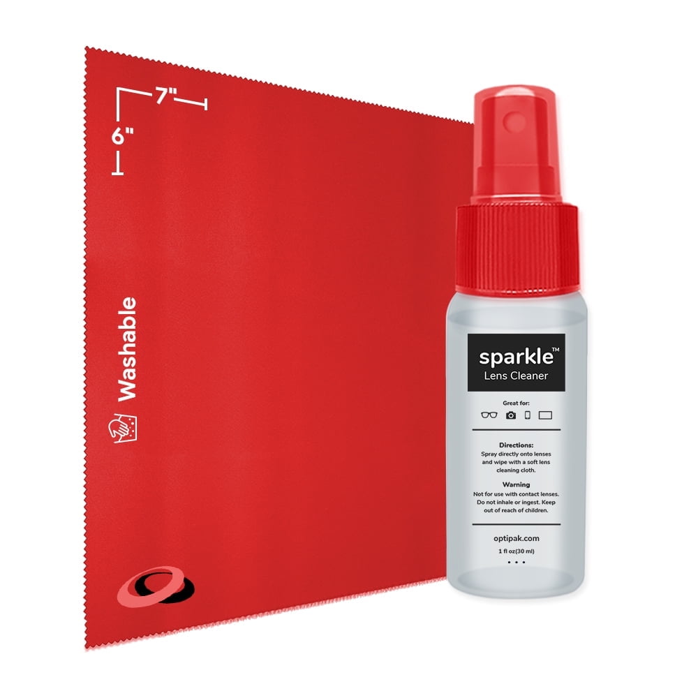 OPTIPAK Sparkle Anti-Reflective Lens Cleaner Spray kit | (1x) 1oz ...