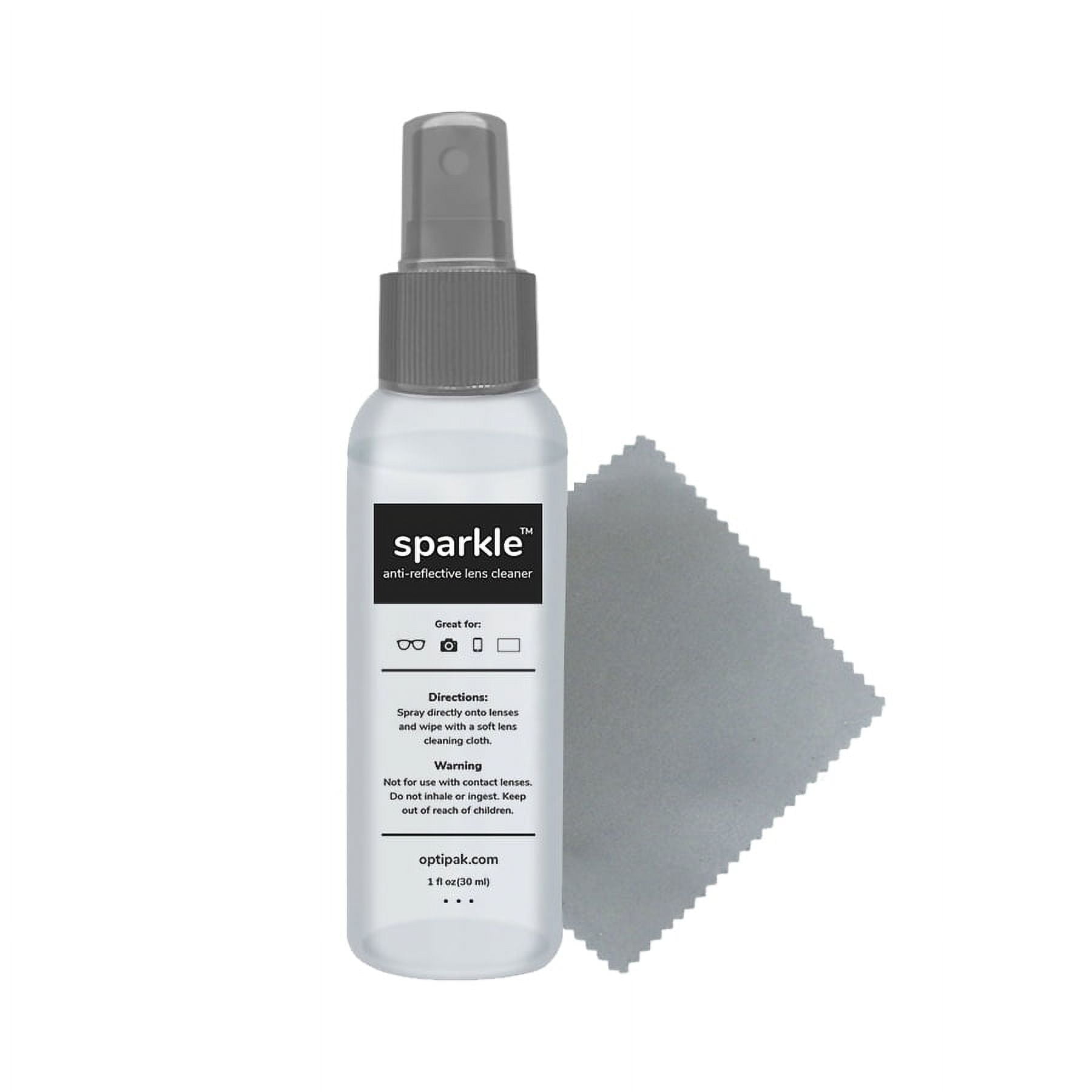 OPTIPAK Sparkle Anti-Reflective Lens Cleaner Spray kit | (1x) 1oz ...