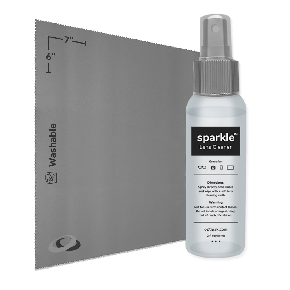 OPTIPAK Sparkle Anti-Reflective Lens Cleaner Spray kit | (1x) 2oz ...