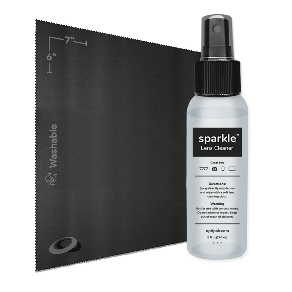 OPTIPAK Sparkle Anti-Reflective Lens Cleaner Spray kit | (1x) 8oz ...