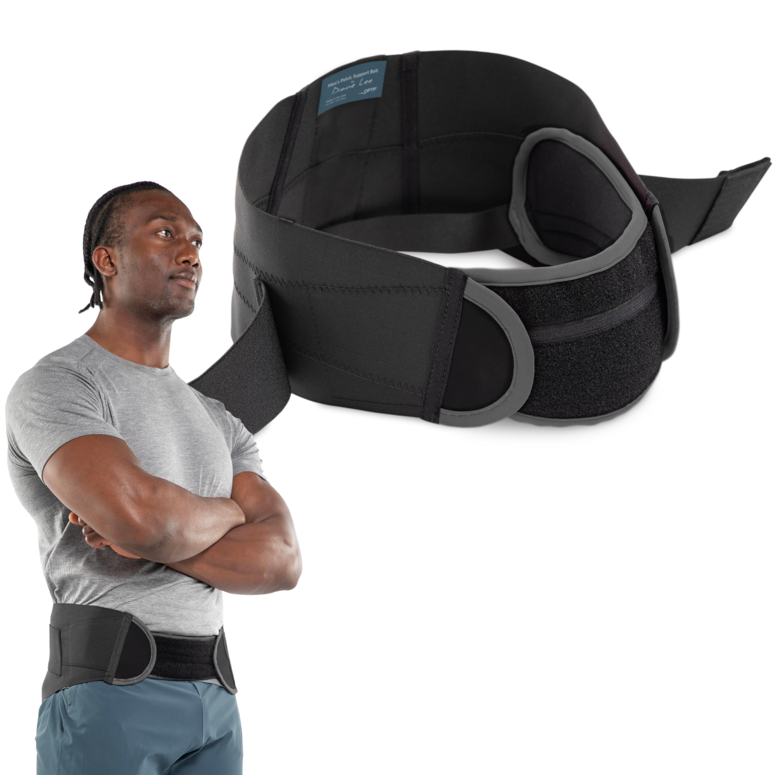 OPTP Men’s Pelvic Support Belt by Diane Lee - Groin, Sacroiliac SI ...