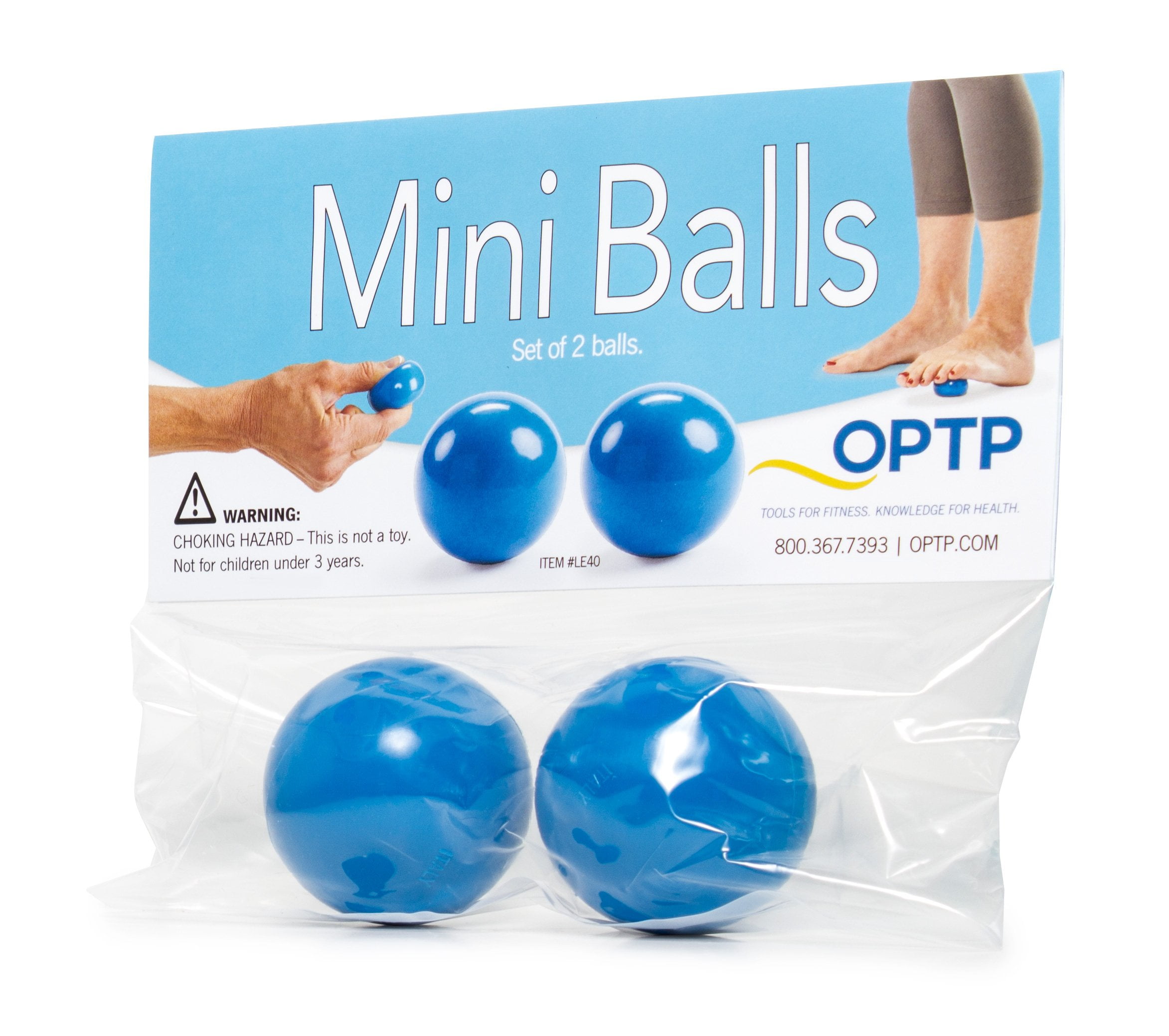 Optp Mini Balls Vinyl Air Filled Self Massage Ball Set 2 Piece For