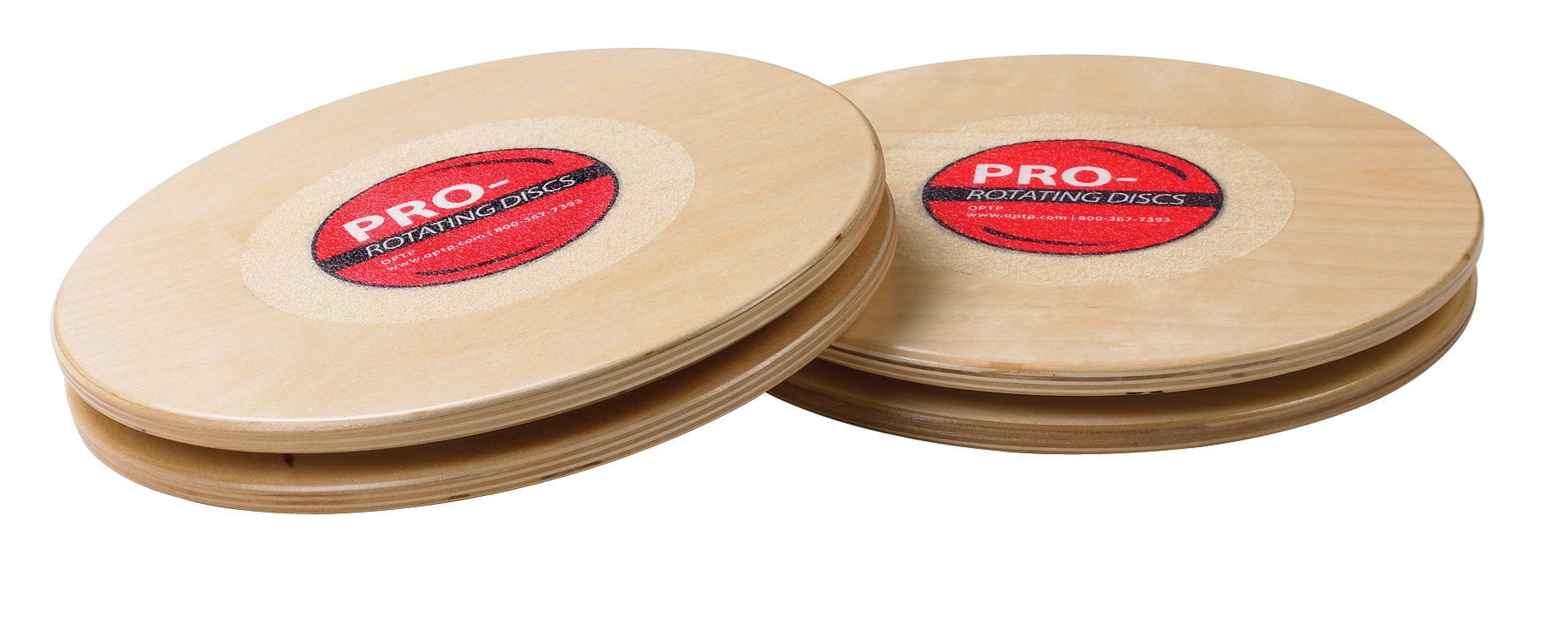 OPTP Pro Rotating Discs (Pair) – 11” Wooden Rotator Discs for Strength ...