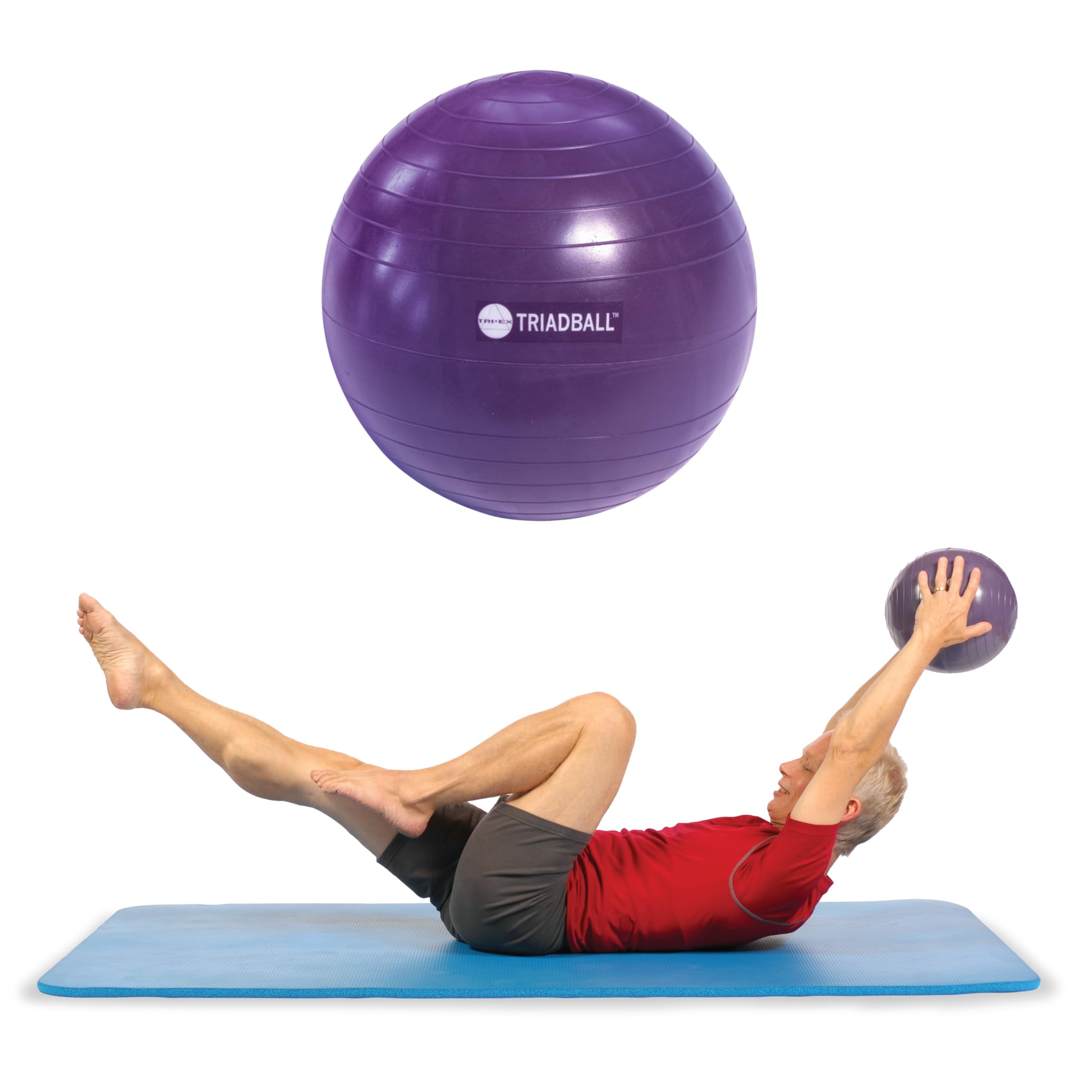 OPTP TRIADBALL – 9½” Diameter Pilates Ball, Adjustable Firmness Workout ...