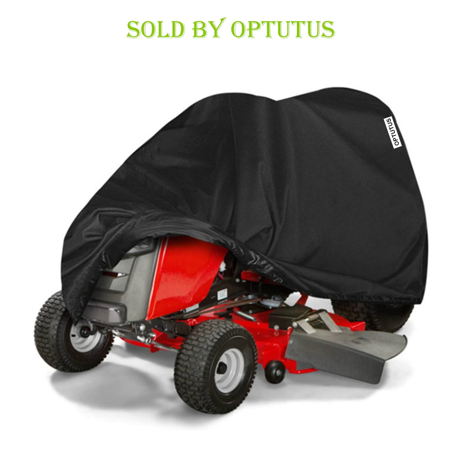 OPTUTUS 420D Riding Lawn Mower Cover-Tractor Cover Fits Decks up to 54 ...
