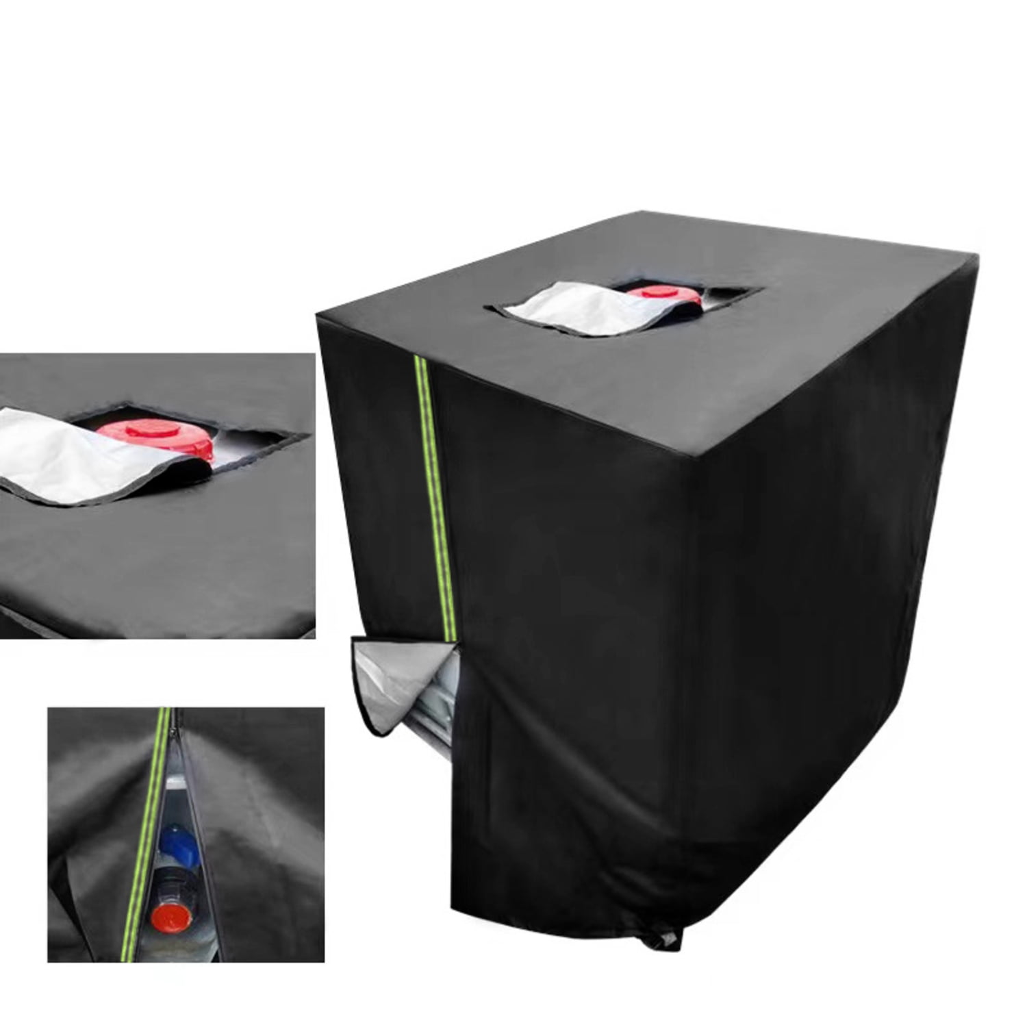 OPTUTUS IBC Tote Cover 1000L Water Tank Cover - Black, Fits 47x39x46 ...