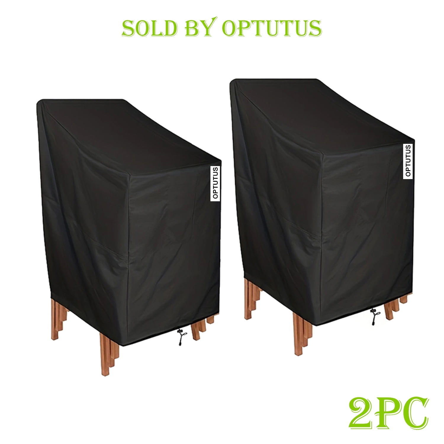 OPTUTUS Large Outdoor Garden Stackable Chair Covers, Waterproof ...