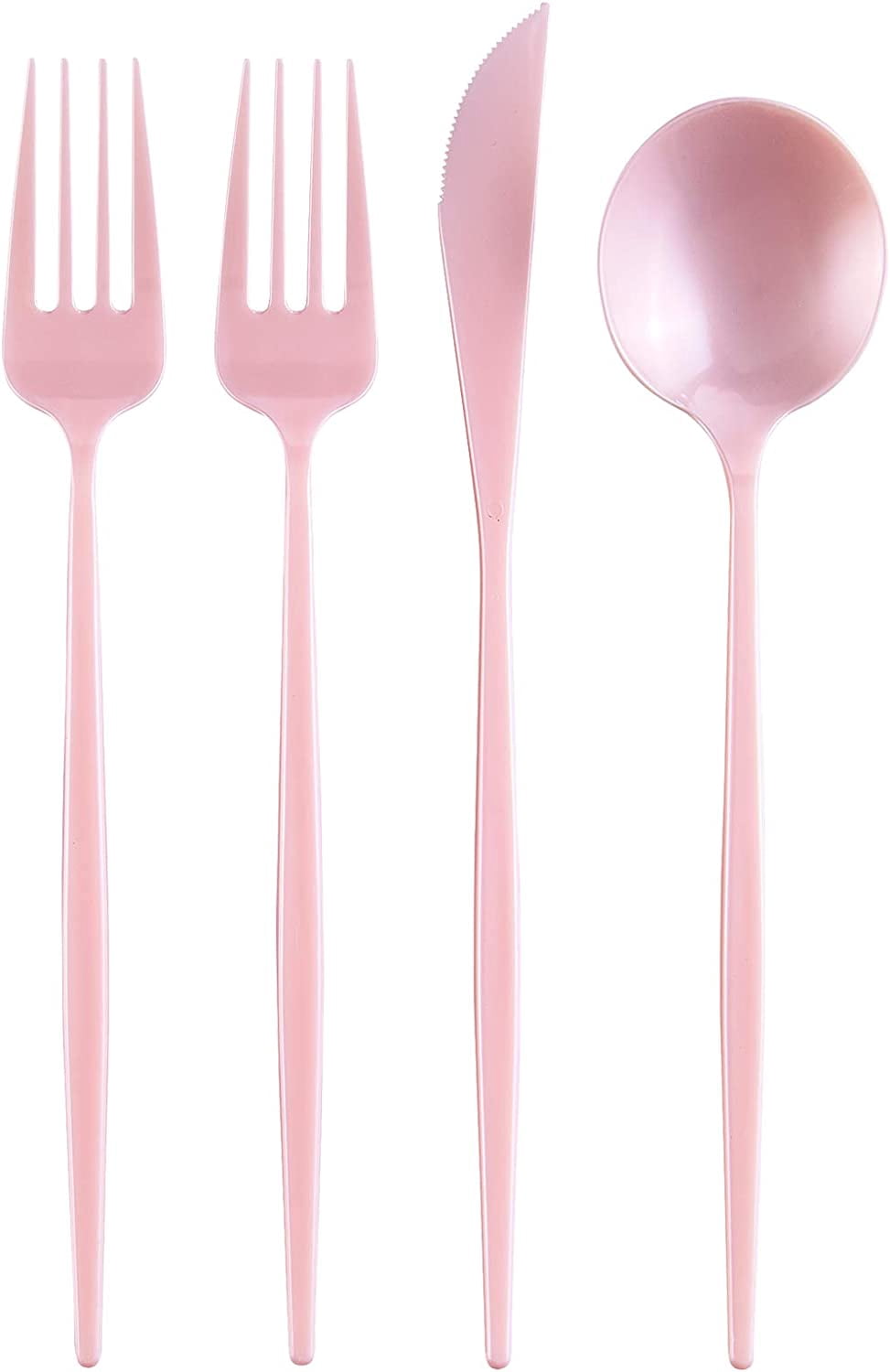 OPULENCE COLLECTION DISPOSABLE FLATWARE SET | Heavy Duty Plastic ...