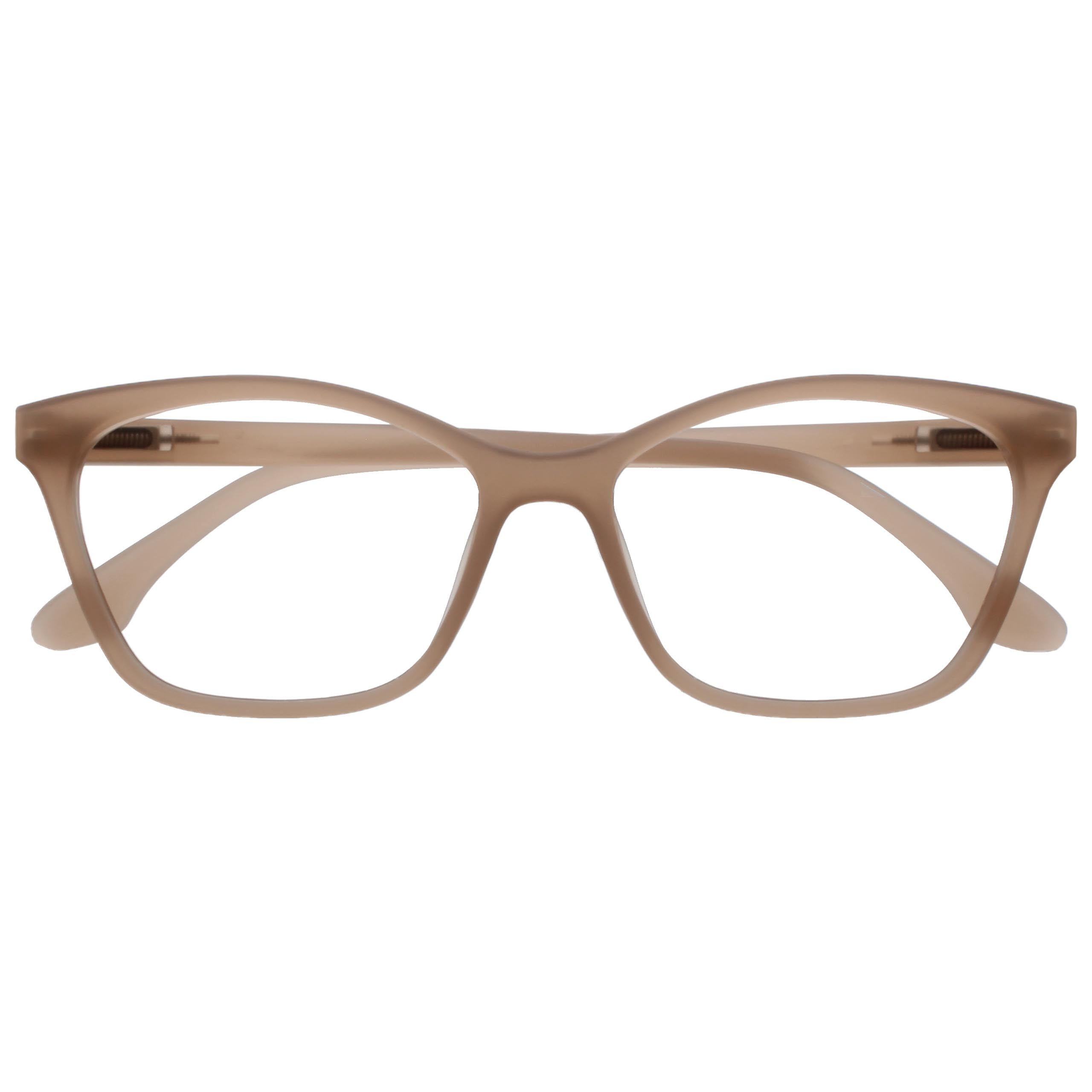 OPULIZE KAT Reading Glasses - Cat-Eye Frame - Matte Taupe - Men & Women - Spring Hinges - R59-U ...