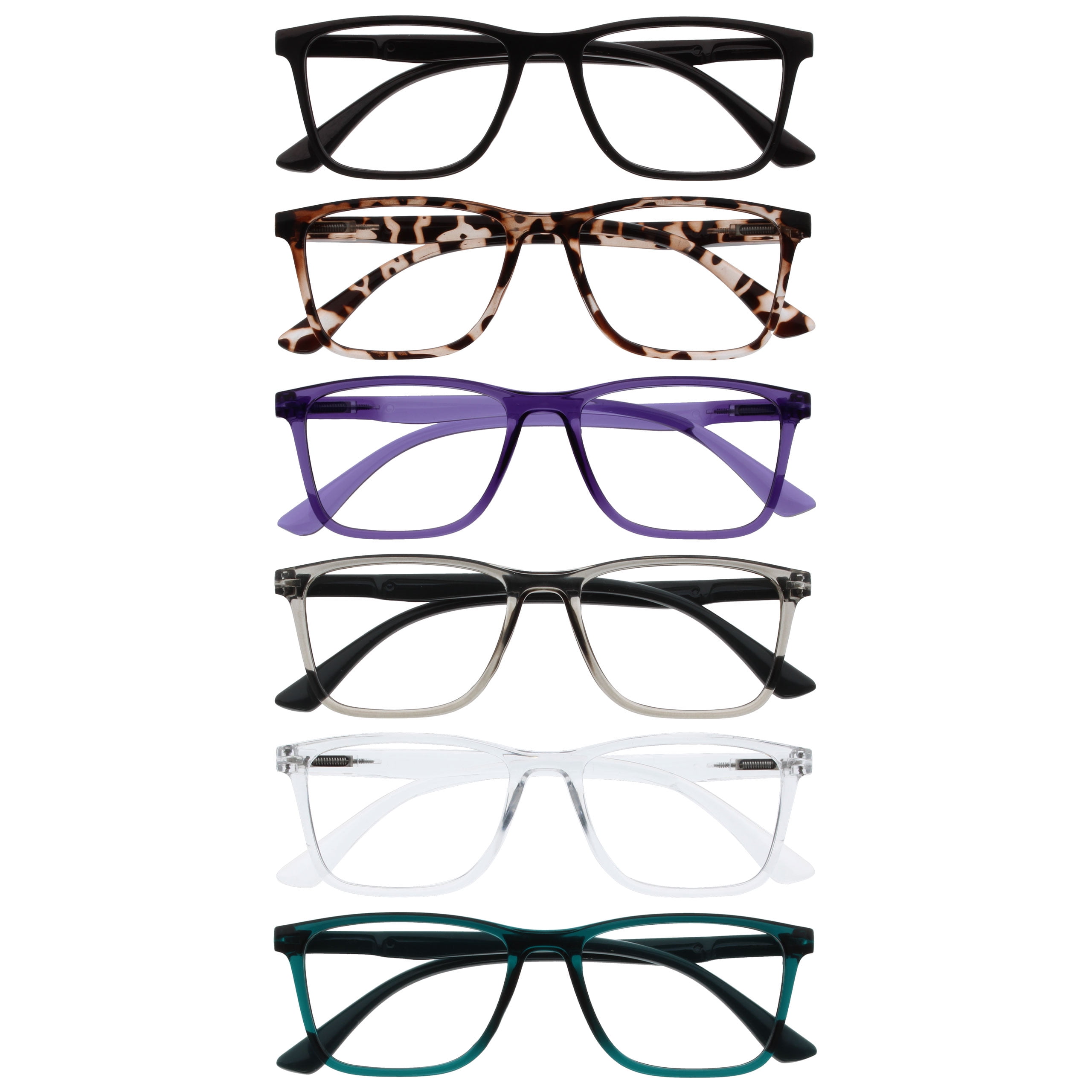 OPULIZE NYX Blue Light Blocking Reading Glasses - Anti-Glare Computer Gaming - 6 Pack - UV ...