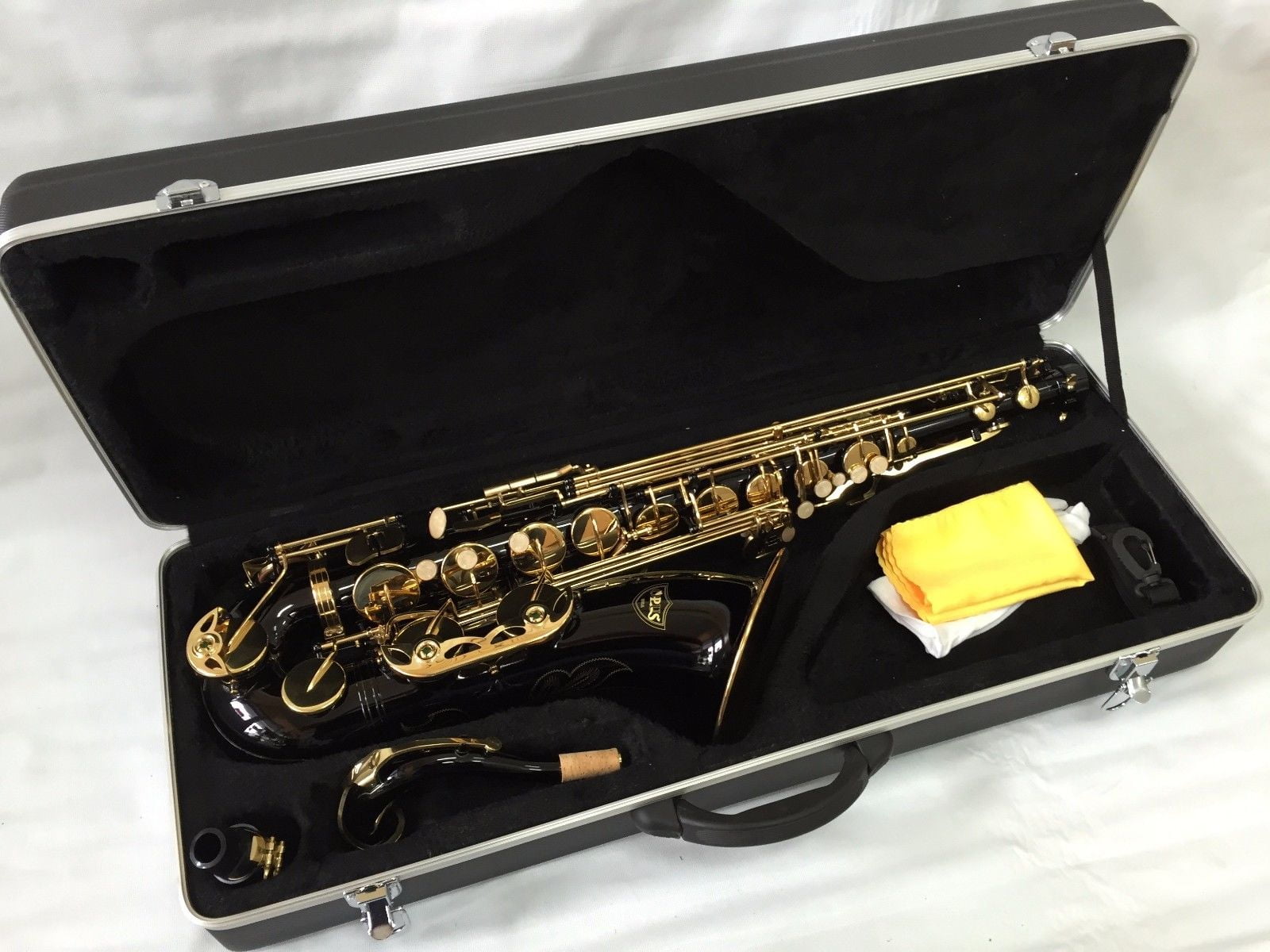 Professional Black Gold Tenor Saxophone - Pro Use Instrument with ...