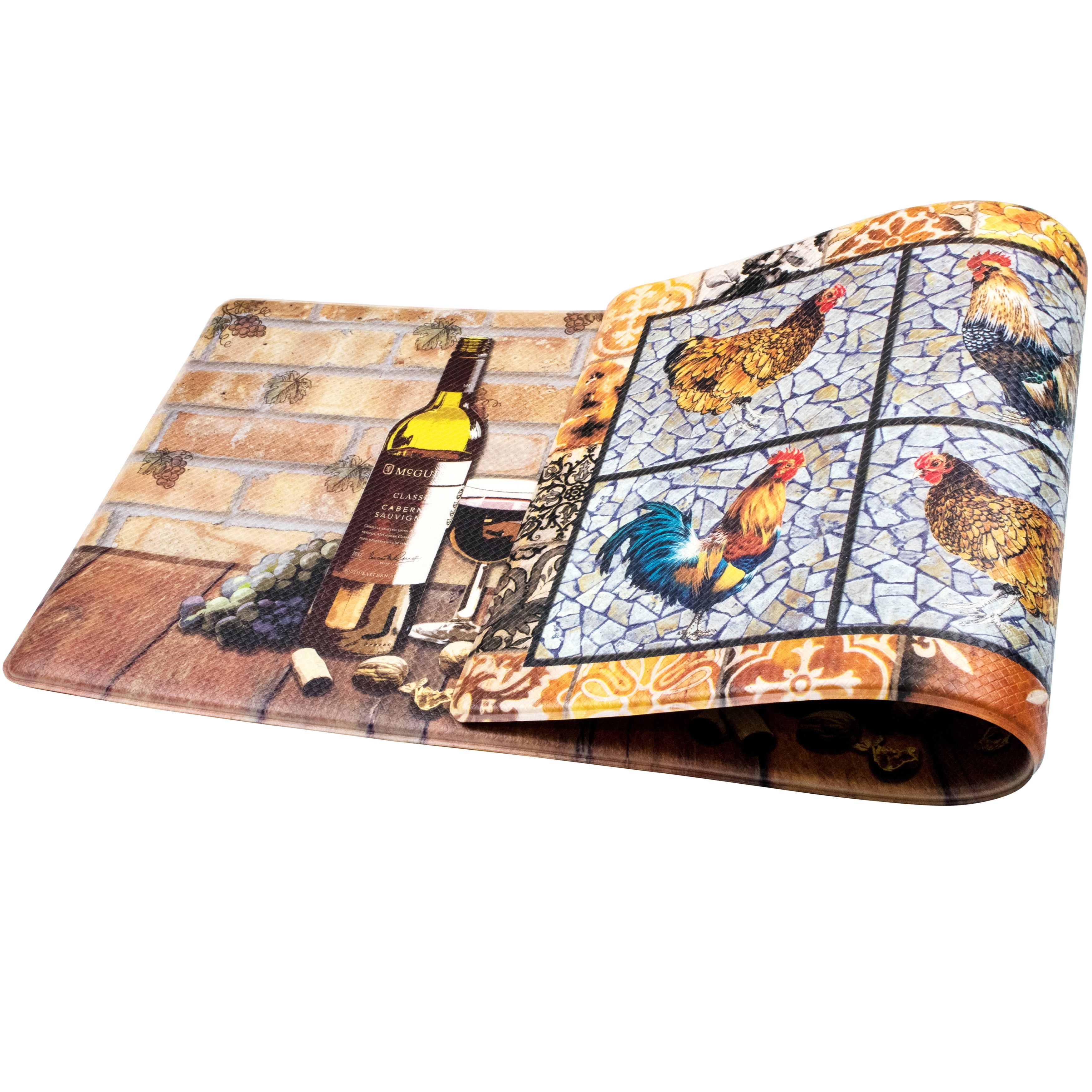 OPUX Anti Fatigue Kitchen Floor Mat, Reversible Cushioned Memory Foam ...