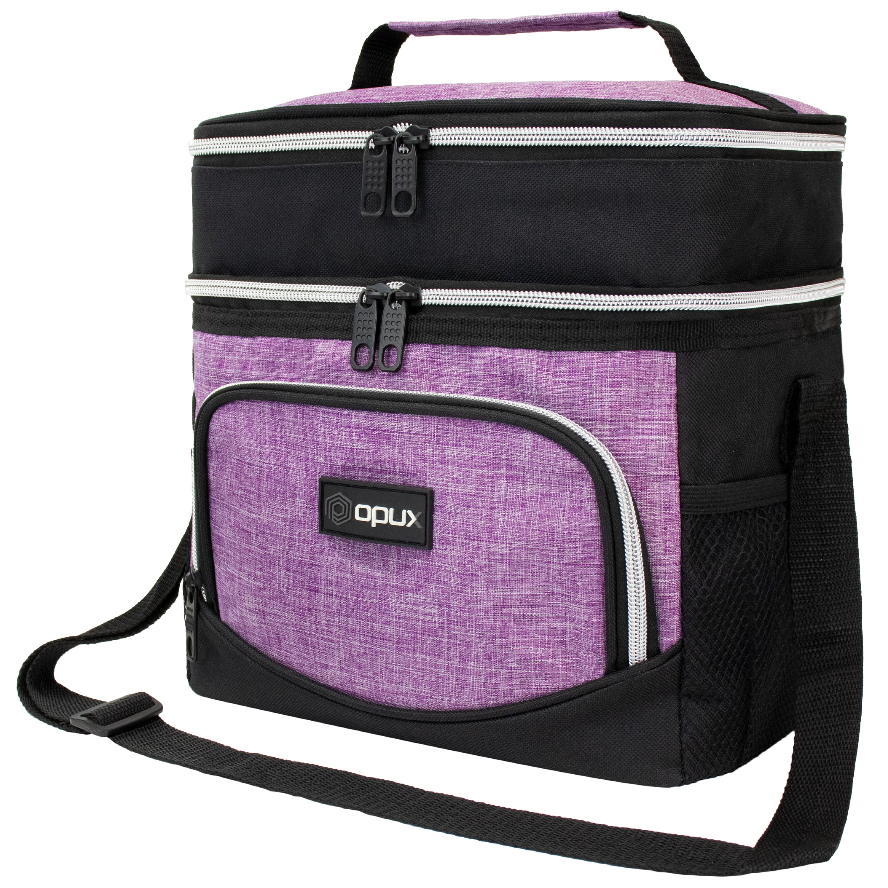 OPUX Insulated Dual Compartment Lunch Box Women | Leakproof Double Deck ...