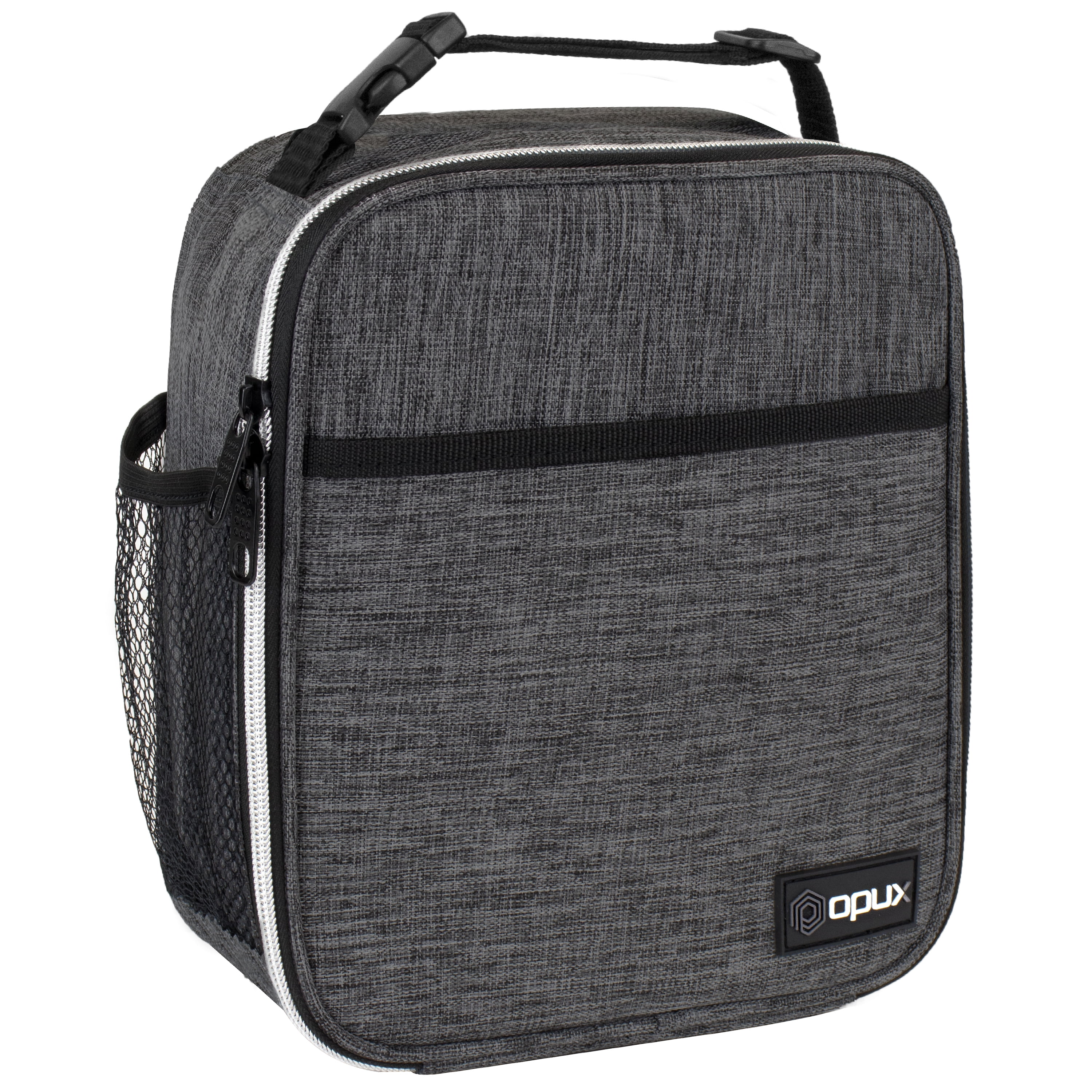 OPUX Insulated Lunch Box, Charcoal, 10"x8"x3.7" compact cooler ...