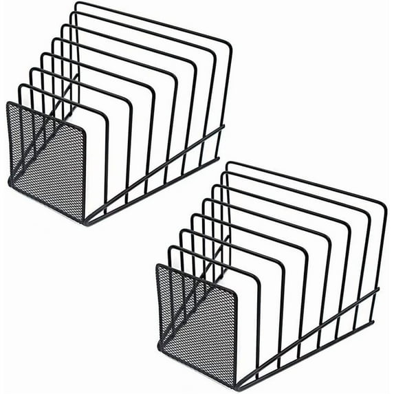 OPVM-2 Pack Multi Step File Organizer Incline Desktop File Sorter Metal ...