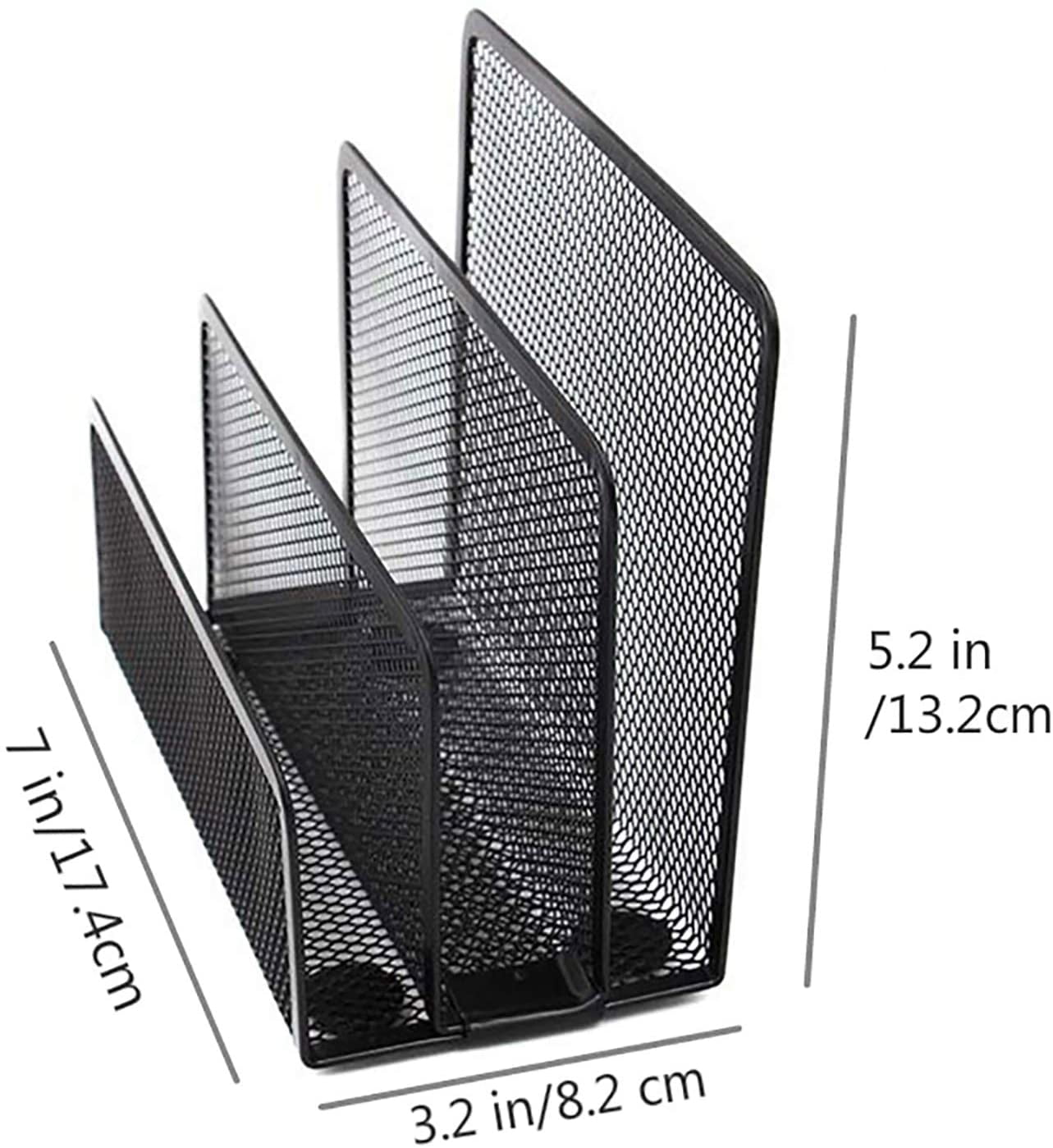 OPVM-2 Small Letter Sorters Desktop File Holder Organizer Metal Mesh ...