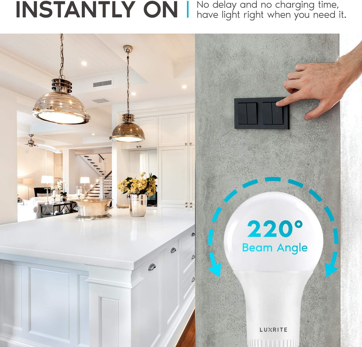 OPVM-A19 LED GU24 Light Bulb, 60W Equivalent, 3000K Soft White ...