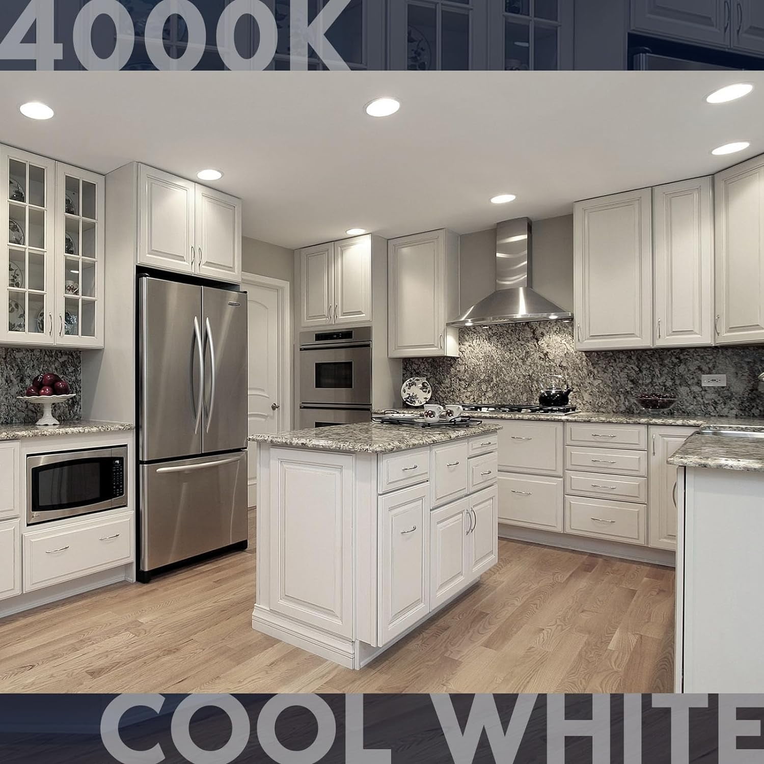 OPVM-BR40 LED Light Bulbs, 85W Equivalent, 4000K Cool White, Dimmable ...