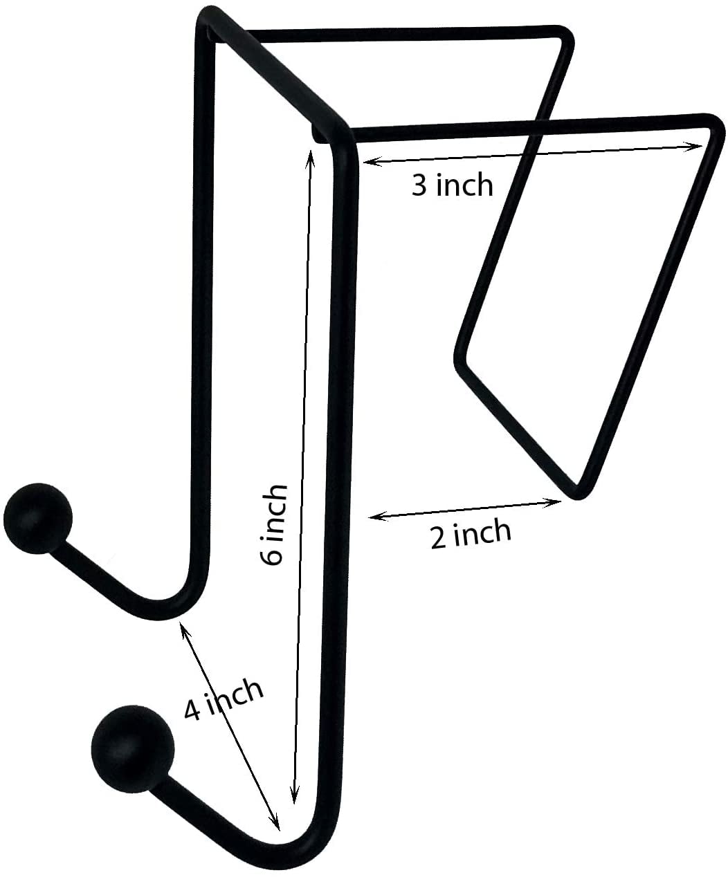 OPVM-CWH-02 3 Inch Space Addition Wire Double Hook for Partition Wall ...