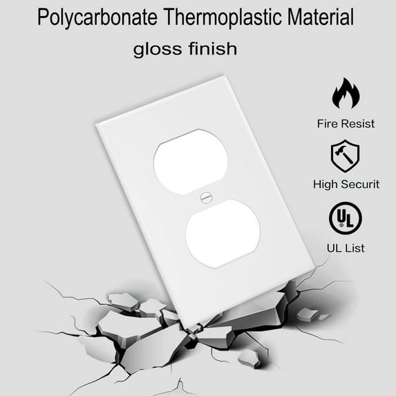 OPVM-Duplex Wall Plates 1-Gang Switch Outlet Electrical Cover Plate ...