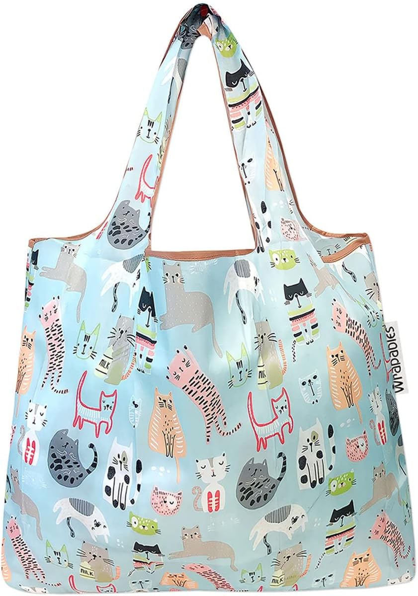 OPVM-Foldable Tote Nylon Reusable Grocery Bag (Set of 2) - Walmart.com