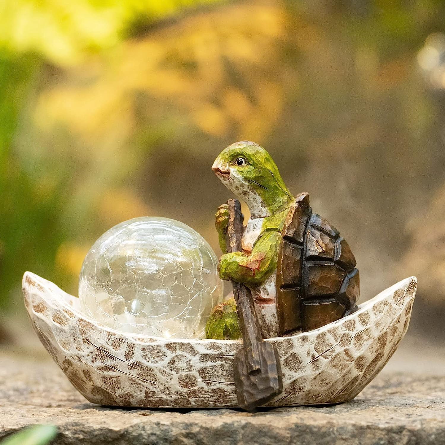 OPVM-Garden Statue of Turtle,Garden Decor Tortoise Figurine,Turtle ...