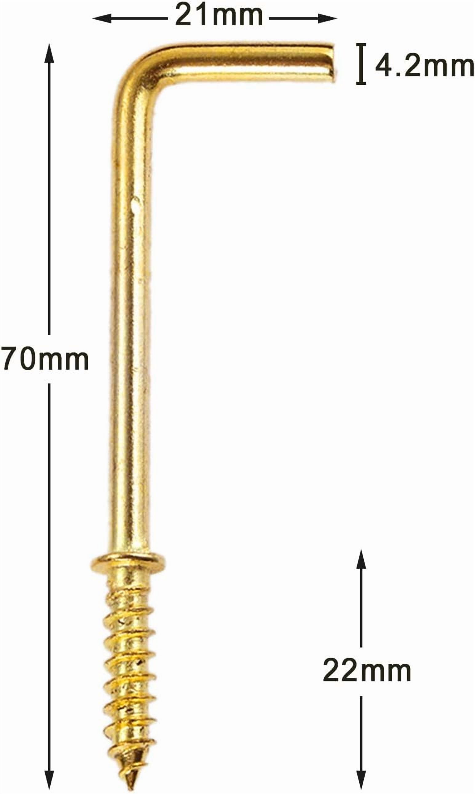 OPVM-L Shape Screw in Hooks, Right Angle Screws 7 Shape Cup Hanging ...