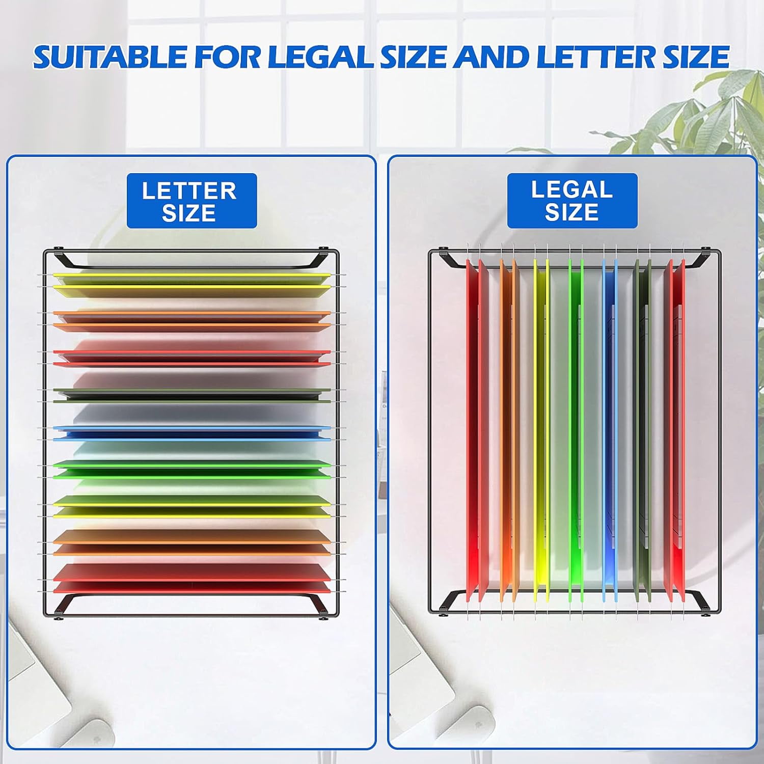 OPVM-Legal and Letter Size Hanging File Folder Frame,Hanging File ...
