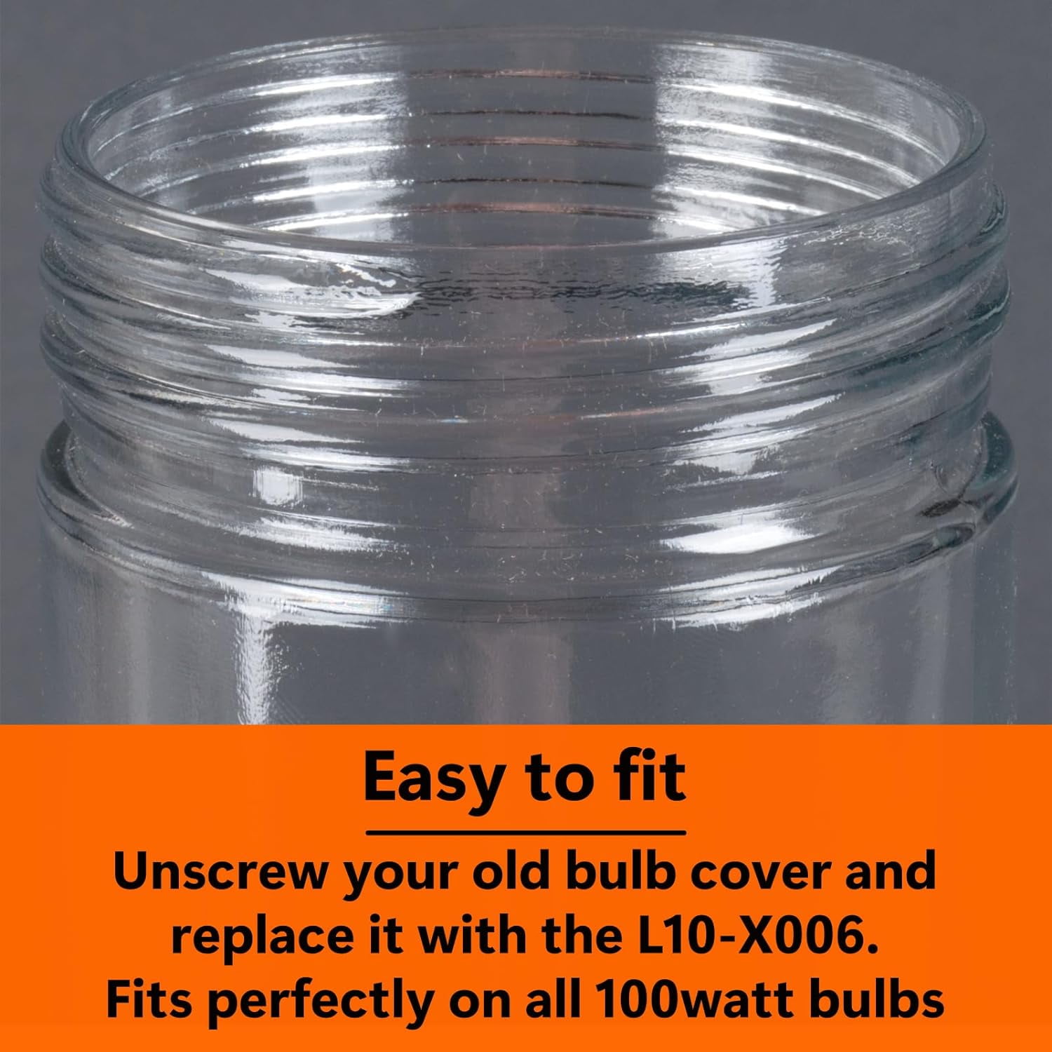 OPVM-Light Bulb Cover, Sturdy Clear Glass Light Bulb Protector Cage for ...