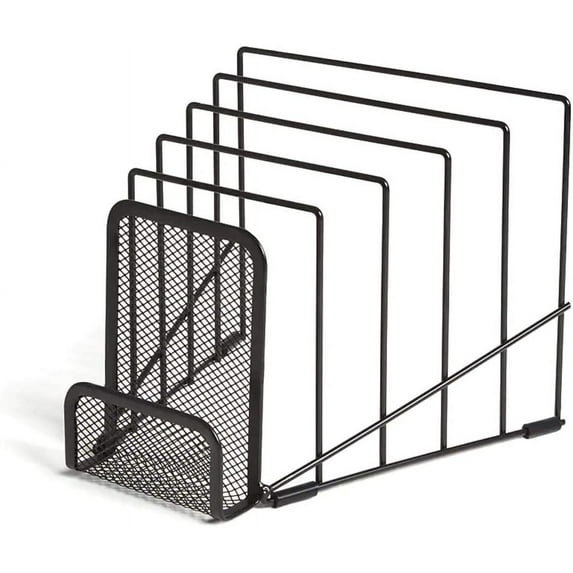OPVM-Metal Incline Desktop File Sorter, Wire File Organizer, Multi Step ...