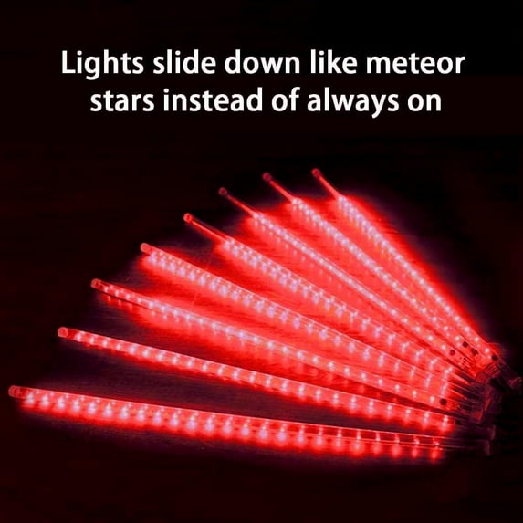 OPVM-Meteor Shower Lights, 20 Inch 10 Tube 540 LED Multicolor Raindrop Lights for Outdoor Xmas ...