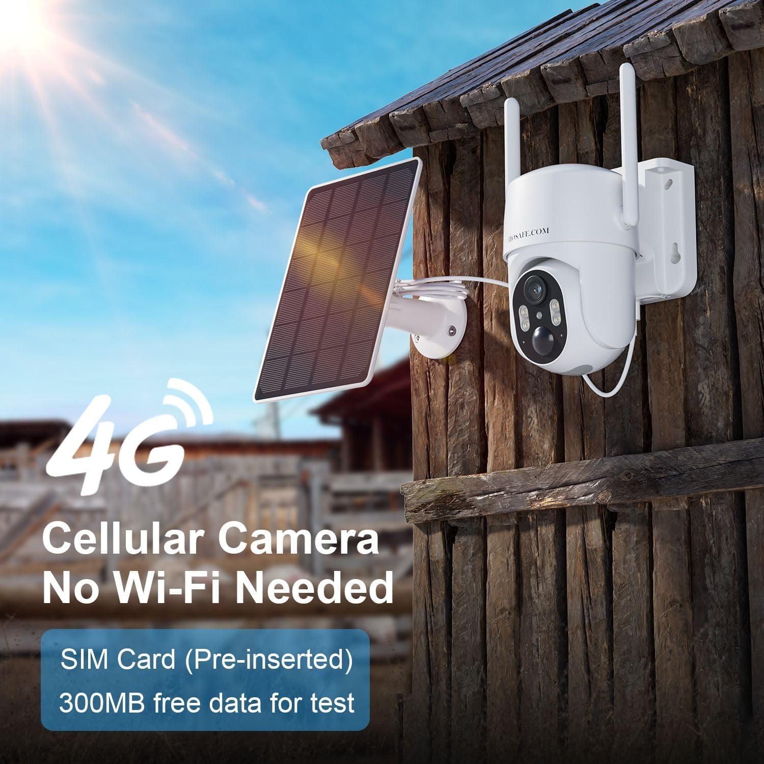 OPVM-No WIFI Security Camera No Internet Needed, 4G LTE Cellular ...
