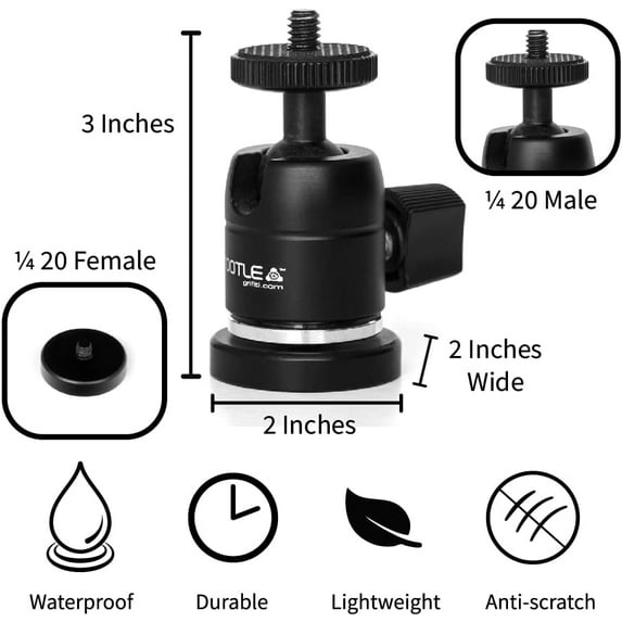 OPVM-Nootle Magnetic Camera with Mini Ball Head Stand Magnet Foot for ...