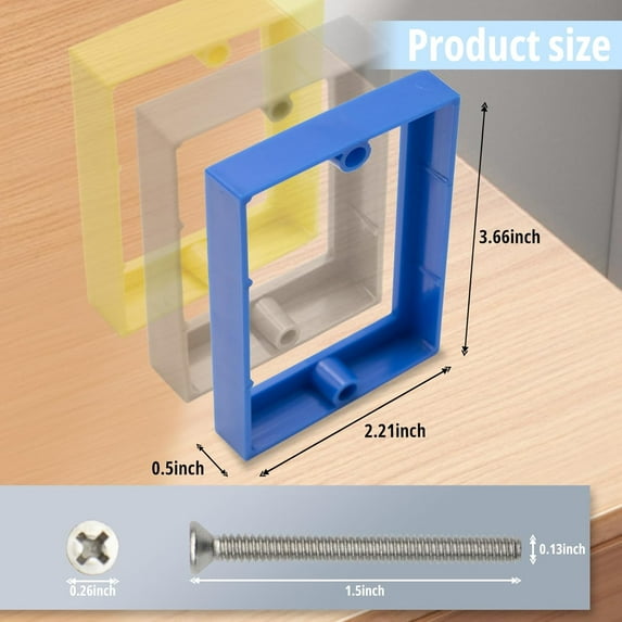 OPVM-Receptacle Electrical Outlet Box Extender Including Installation ...