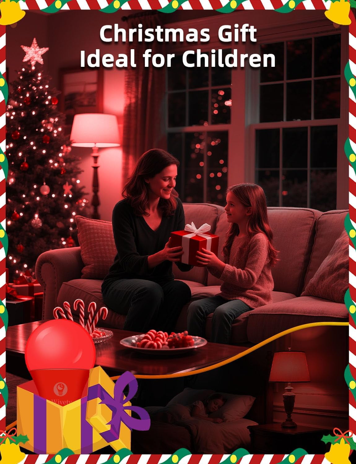 OPVM-Red Light Bulbs for Sleep with Remote Control, E26 LED Blue Light ...