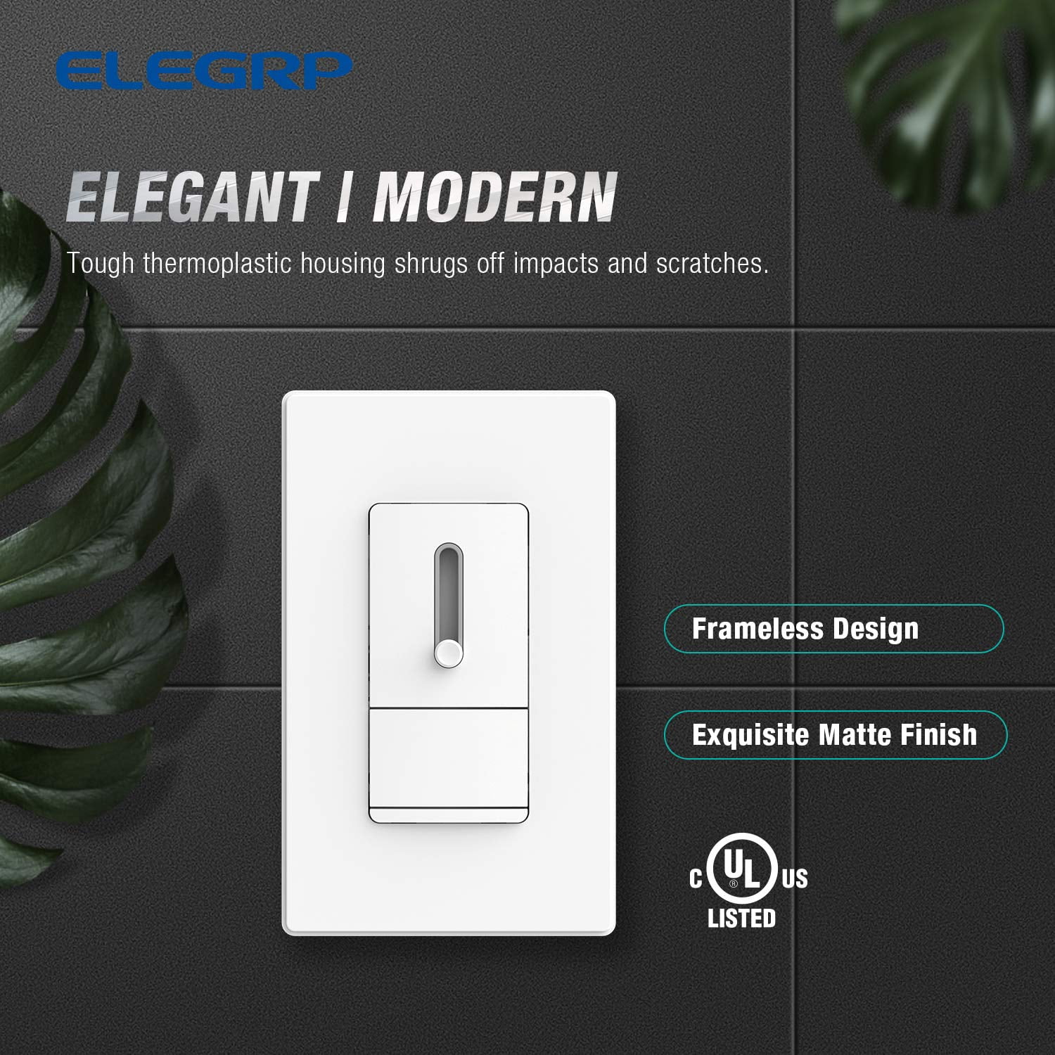 OPVM-Slide Dimmer Switch for Dimmable LED, CFL and Incandescent Light ...