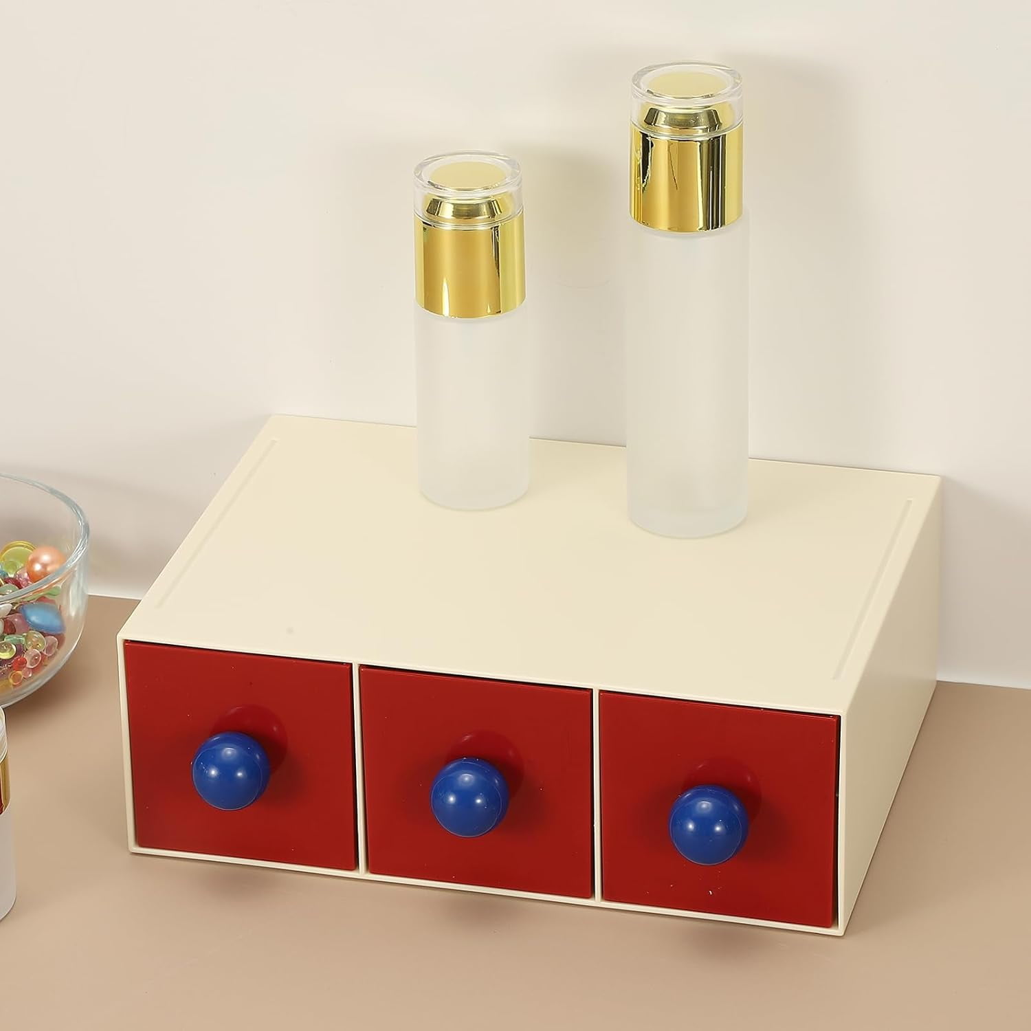 OPVM-Small Stackable Storage Drawers, Stacking Drawers Mini Desk ...