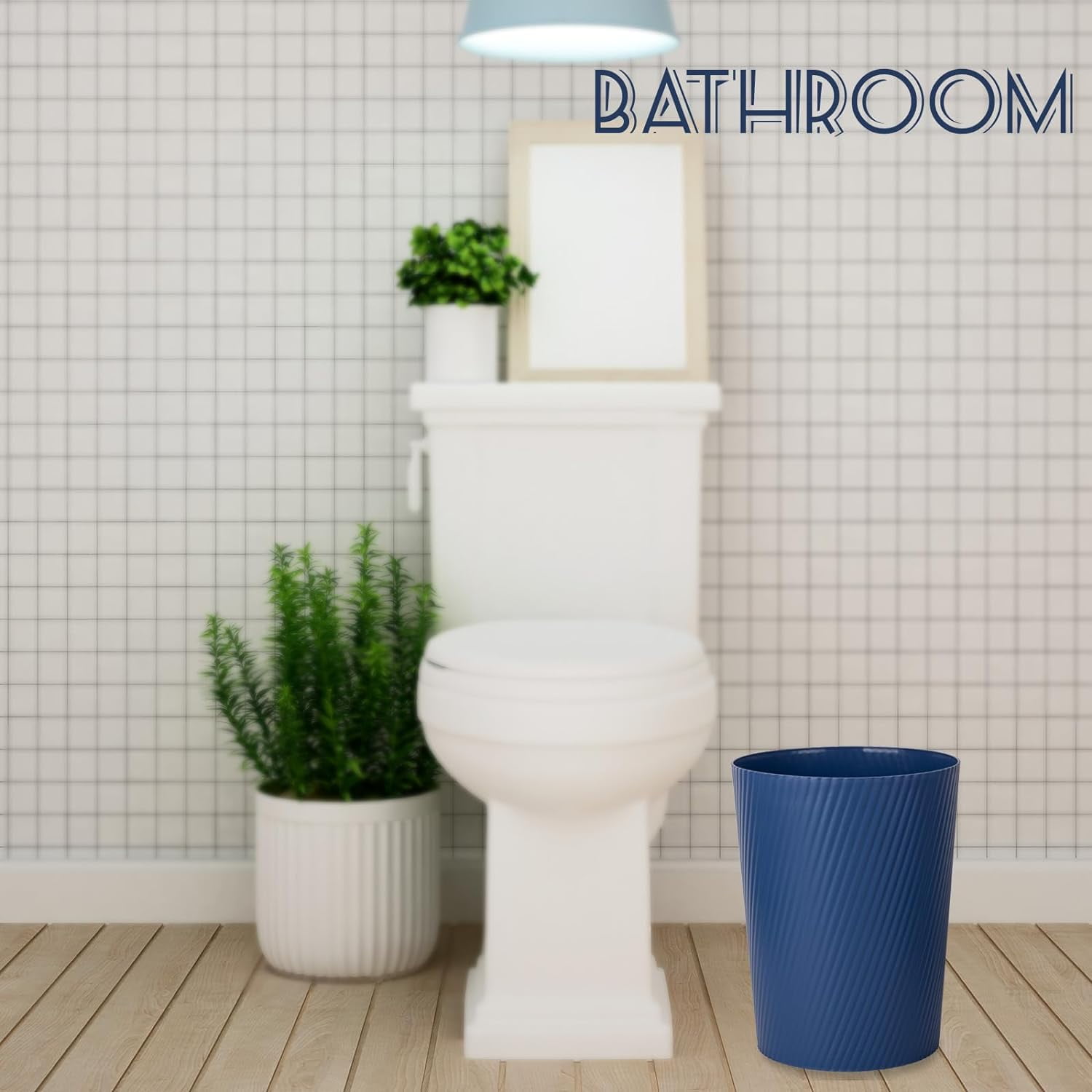 OPVM-Small Trash Can Wastebasket Garbage Can Container Bins for ...