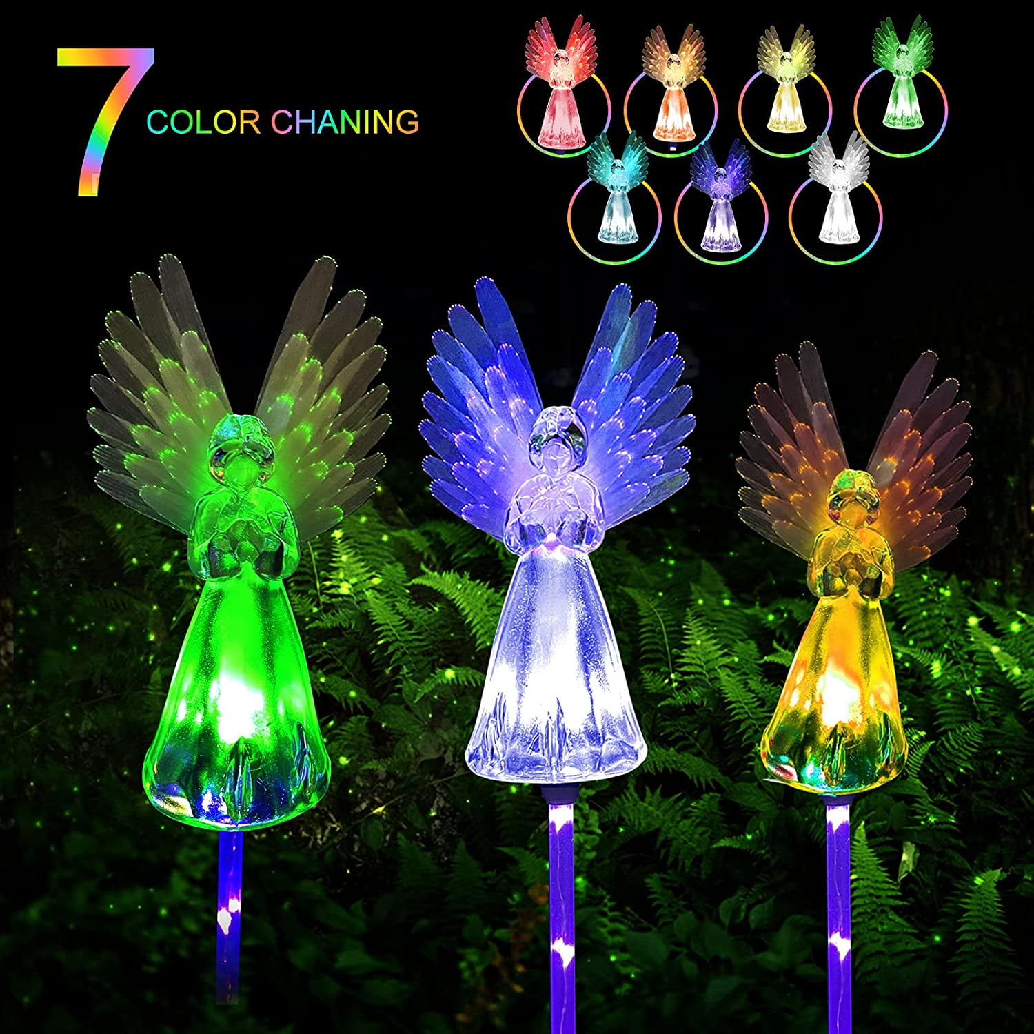 OPVM-Solar Angel Lights Outdoor Decorative,Memorial Remembrance Gifts ...