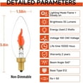 OPVM-Type B/B11 E12 LED Flame Effect Bulb, Red Light 1800K – 2 Modes ...