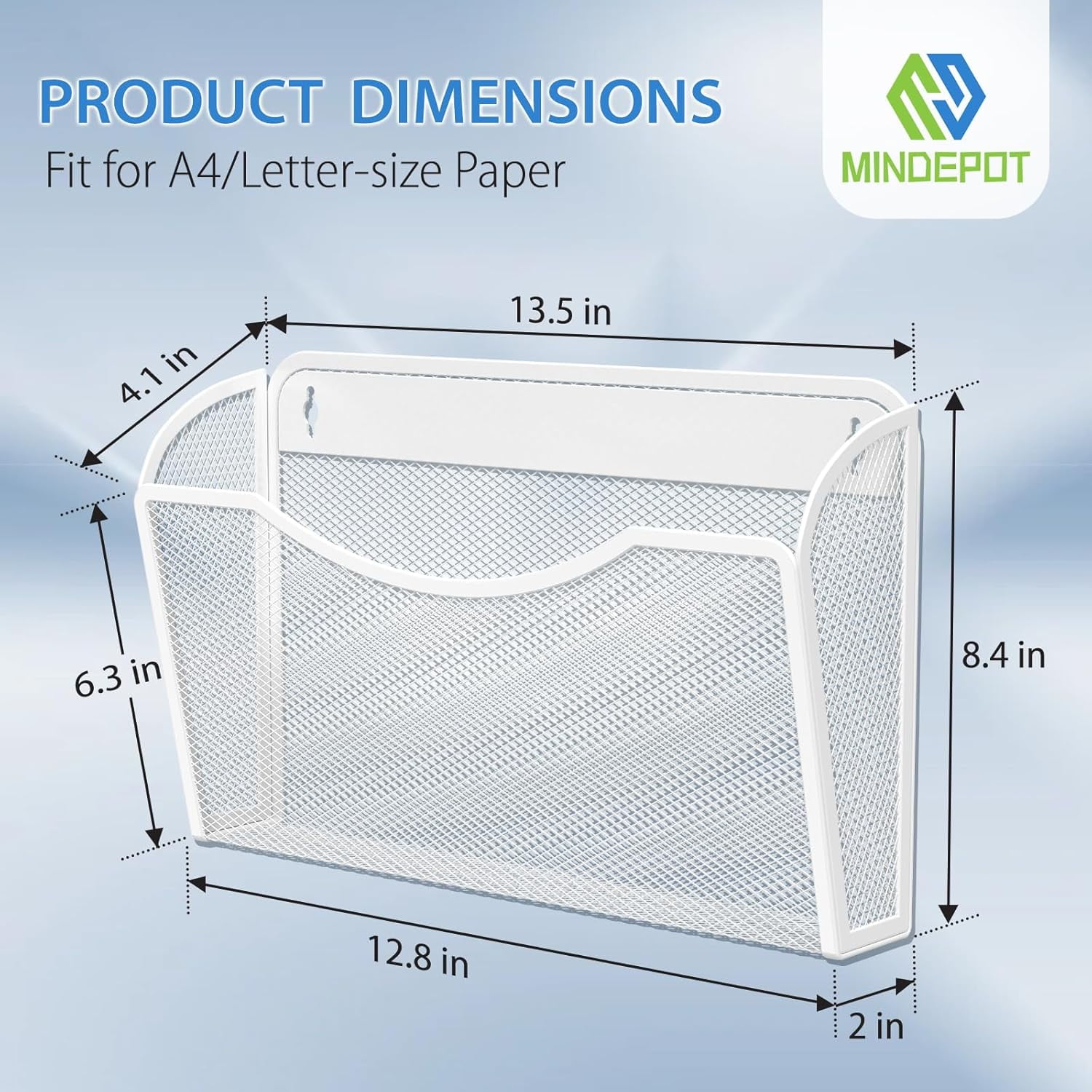 OPVM-Wall File Organizer,Hanging Wall Mounted File Folder Binder Holder ...