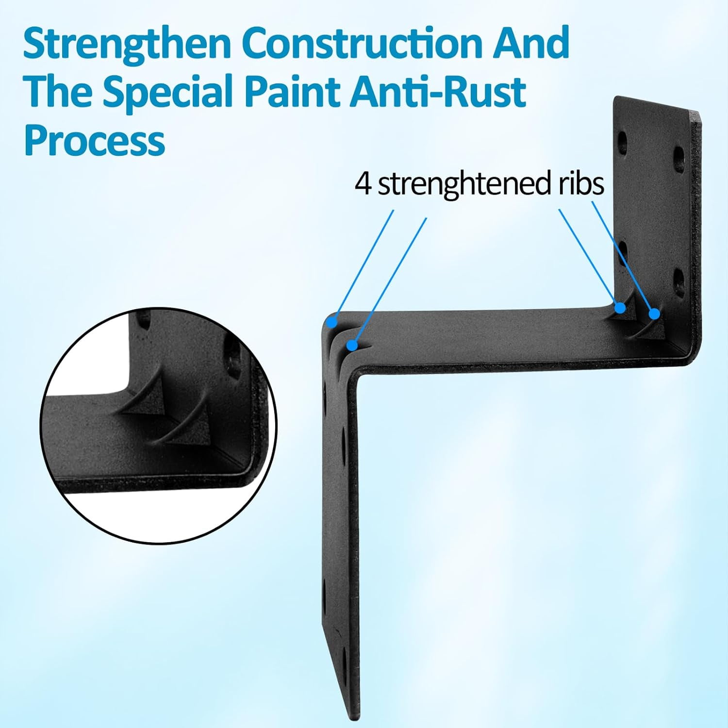 OPVM-XRDS-RF Antenna Mount Kit, Black-Coated Pole Mount Bracket with ...